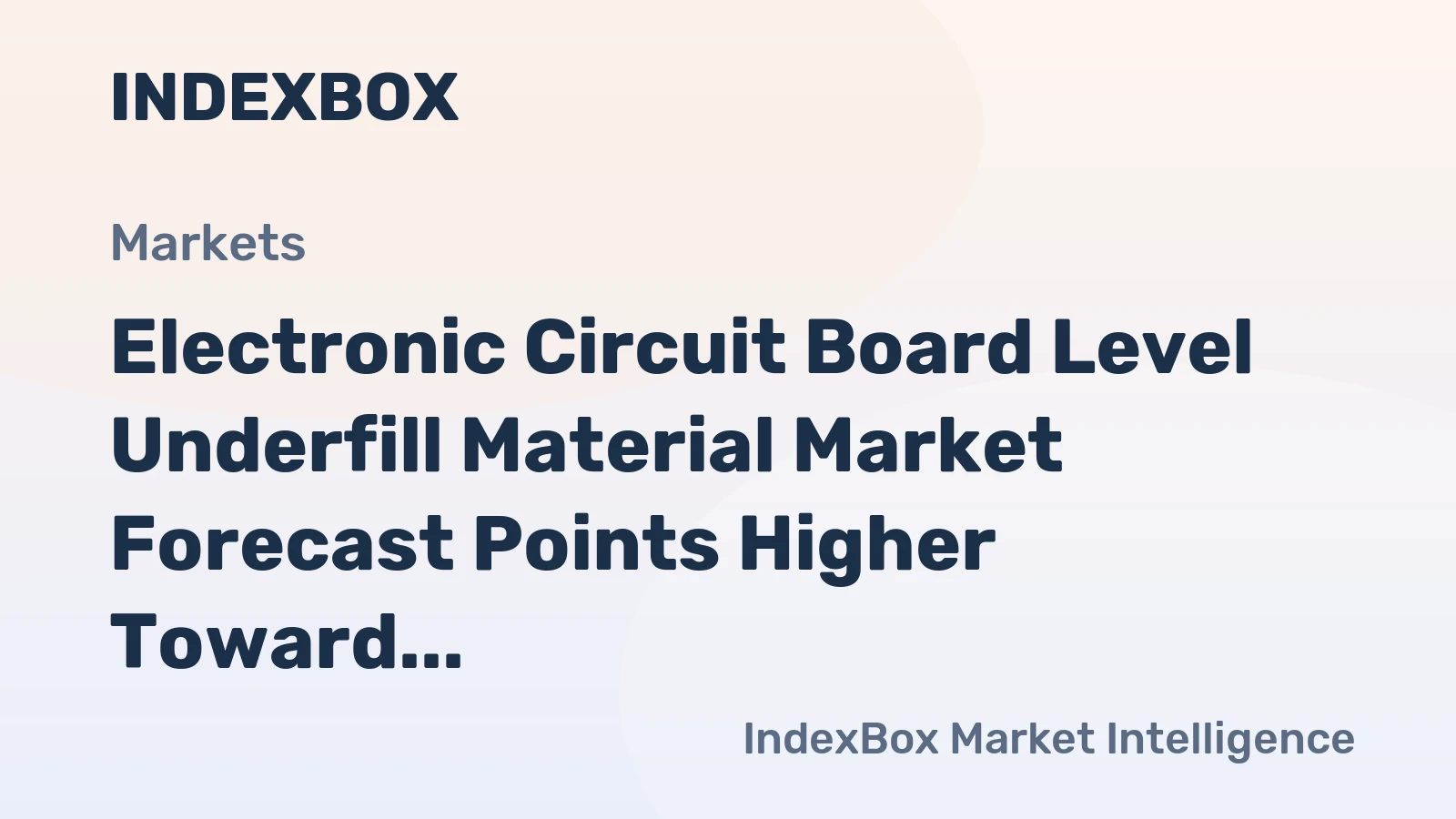 Electronic Circuit Board Level Underfill Material Market Forecast Points Higher Toward 2035, Driven by Advanced Packaging Demand