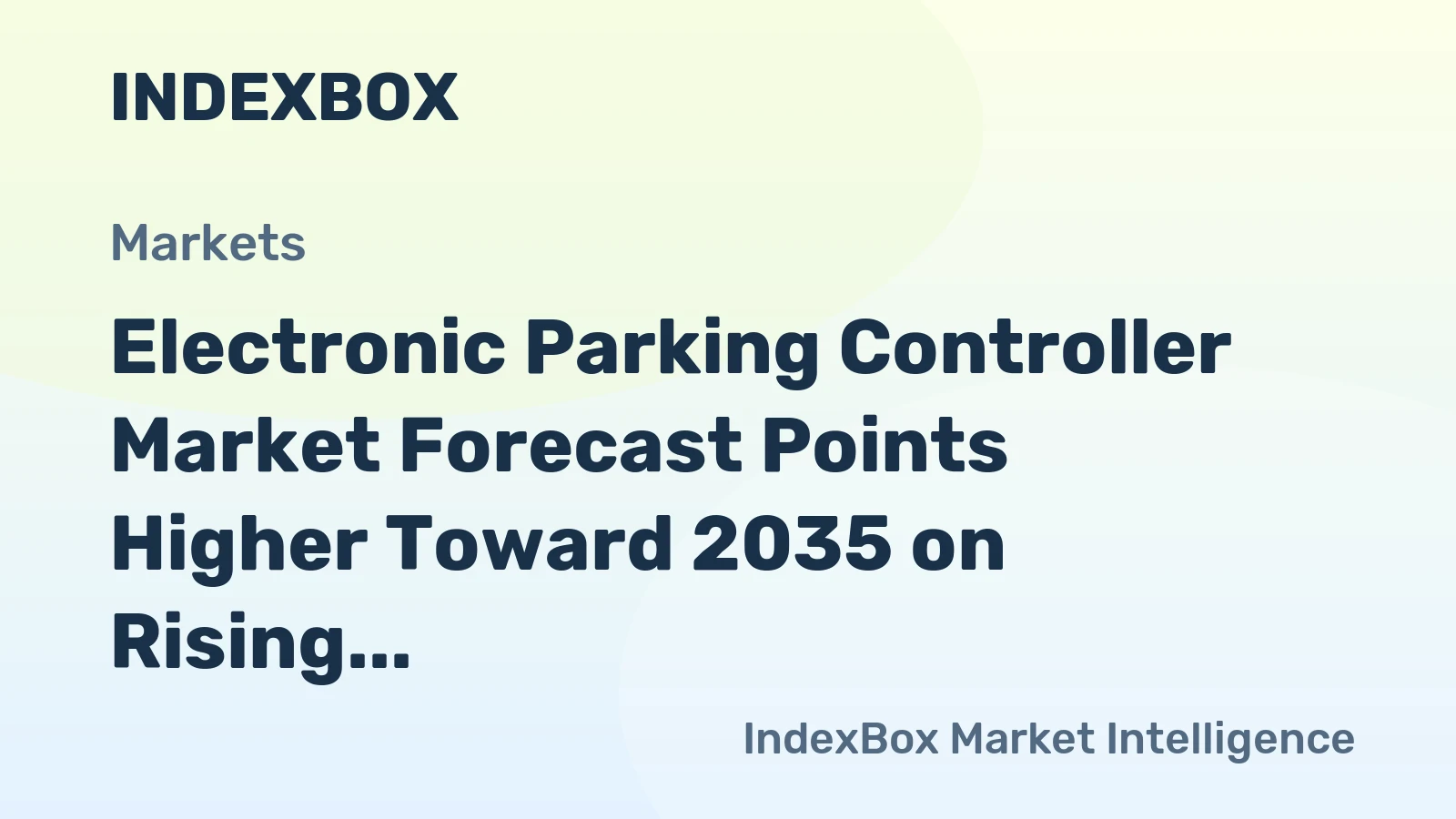 Electronic Parking Controller Market Forecast Points Higher Toward 2035 on Rising Vehicle Electrification