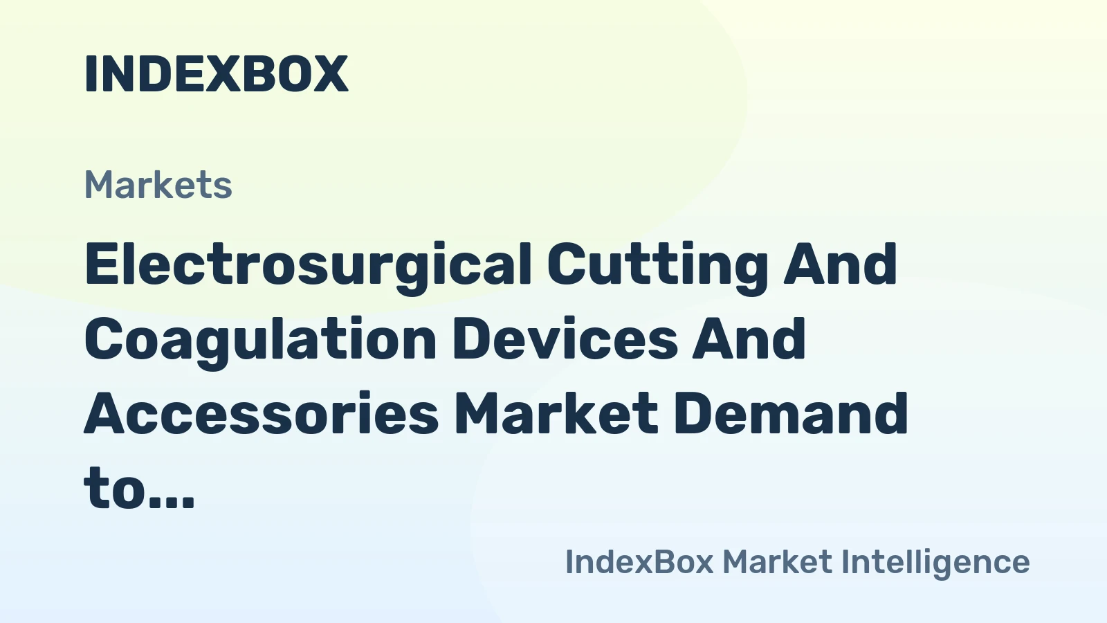 Electrosurgical Cutting and Coagulation Devices and Accessories Market Demand to Accelerate by 2035, Driven by Rising Minimally Invasive Surgery Volumes