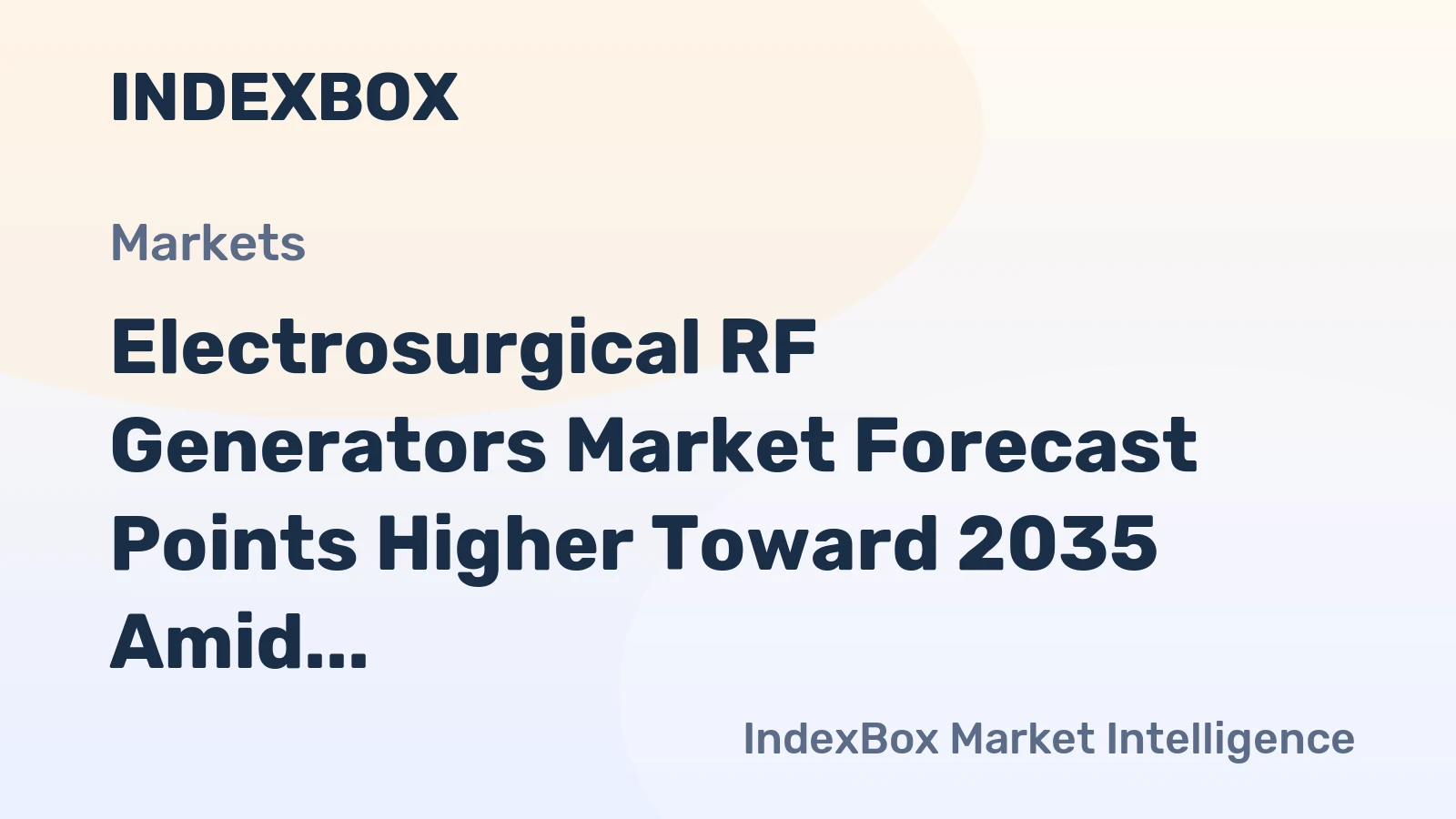 Electrosurgical RF Generators Market Forecast Points Higher Toward 2035 Amid Rising Minimally Invasive Surgery Volumes