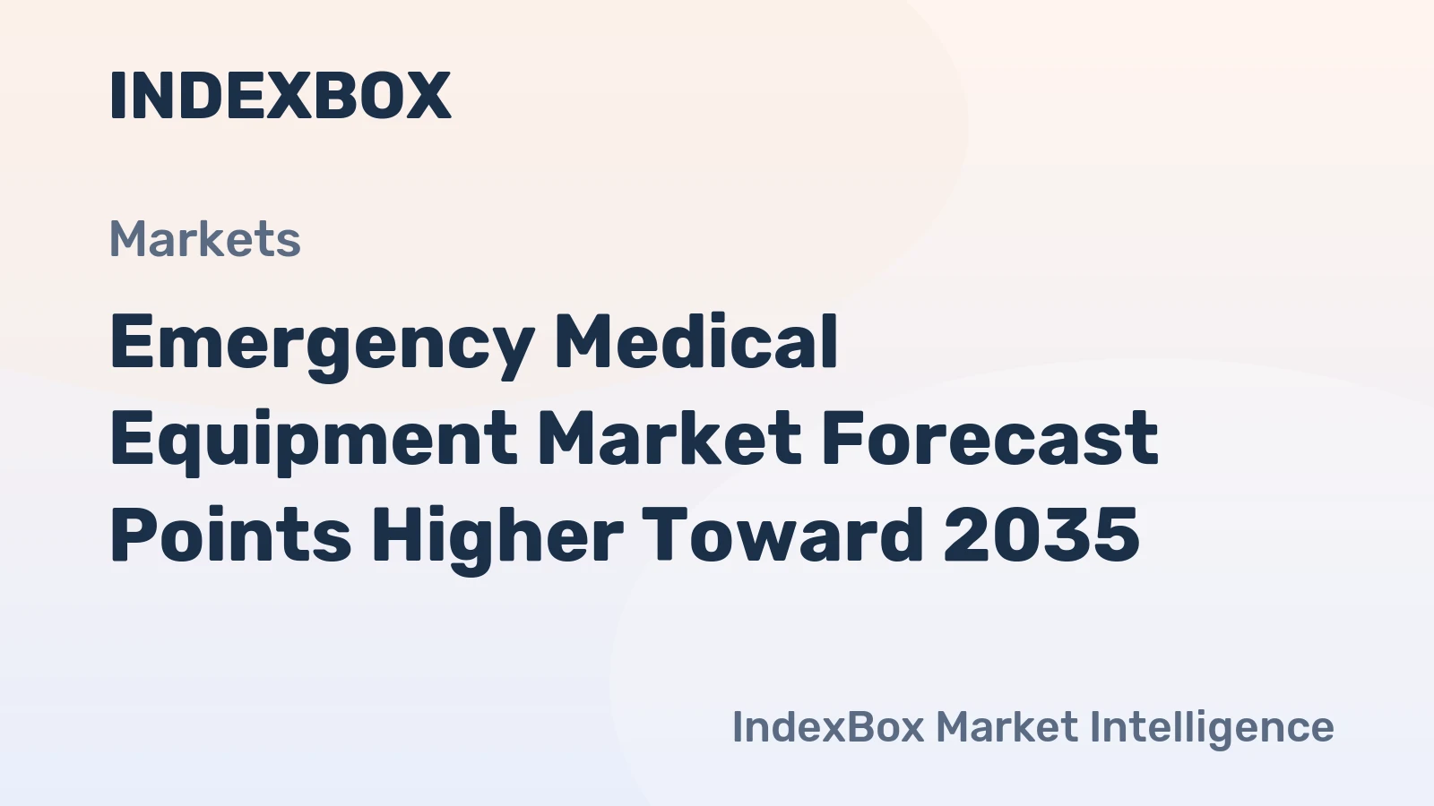 Emergency Medical Equipment Market Forecast Points Higher Toward 2035, Driven by Aging Populations and Trauma Incidence