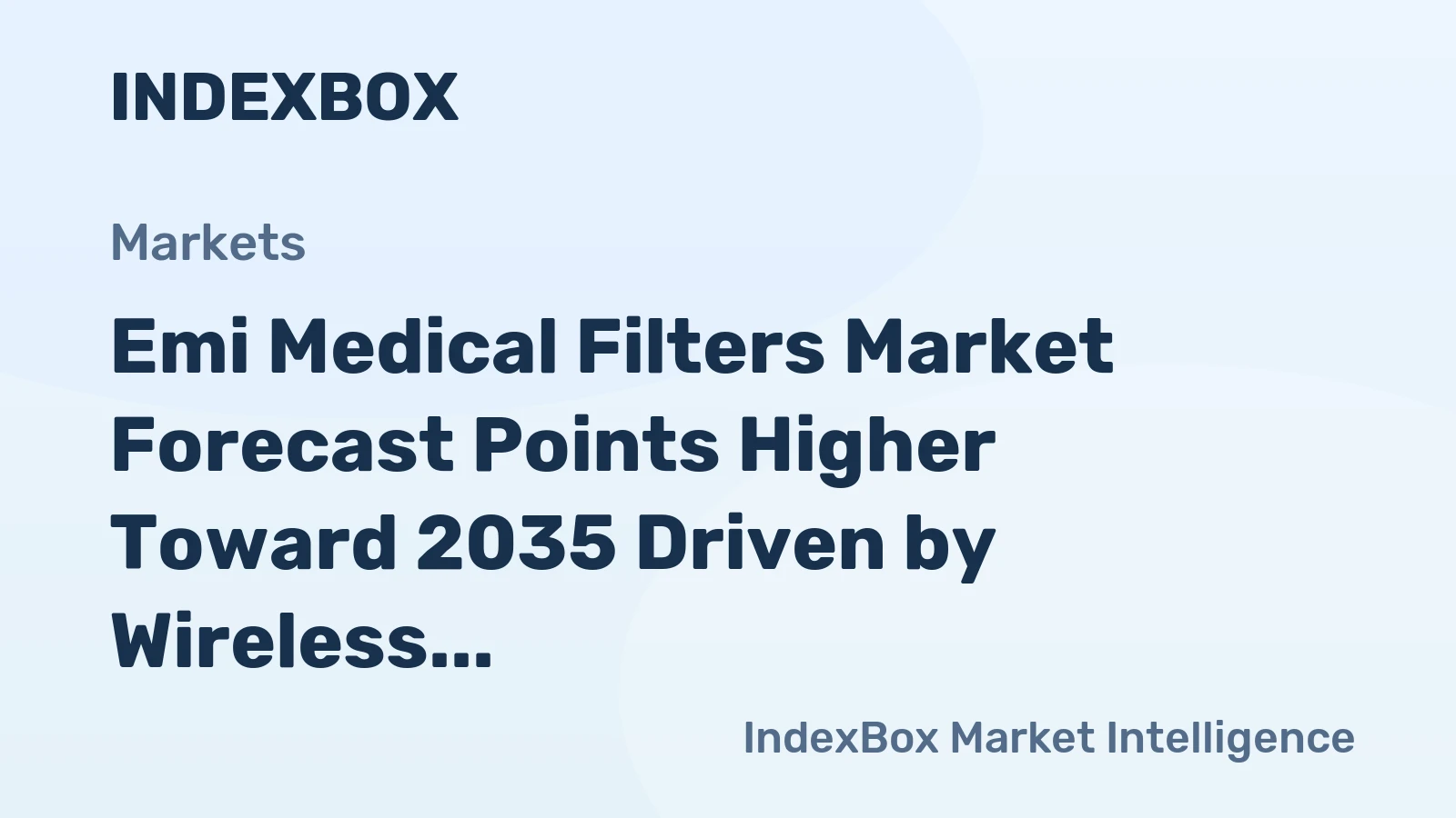 Emi Medical Filters Market Forecast Points Higher Toward 2035 Driven by Wireless Medical Device Expansion