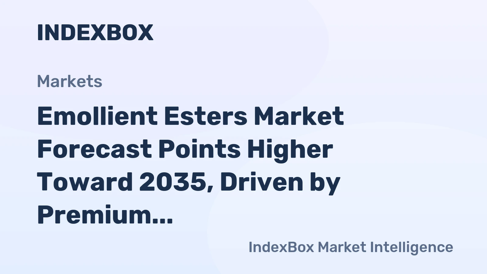 Emollient Esters Market Forecast Points Higher Toward 2035, Driven by Premium Personal Care Demand