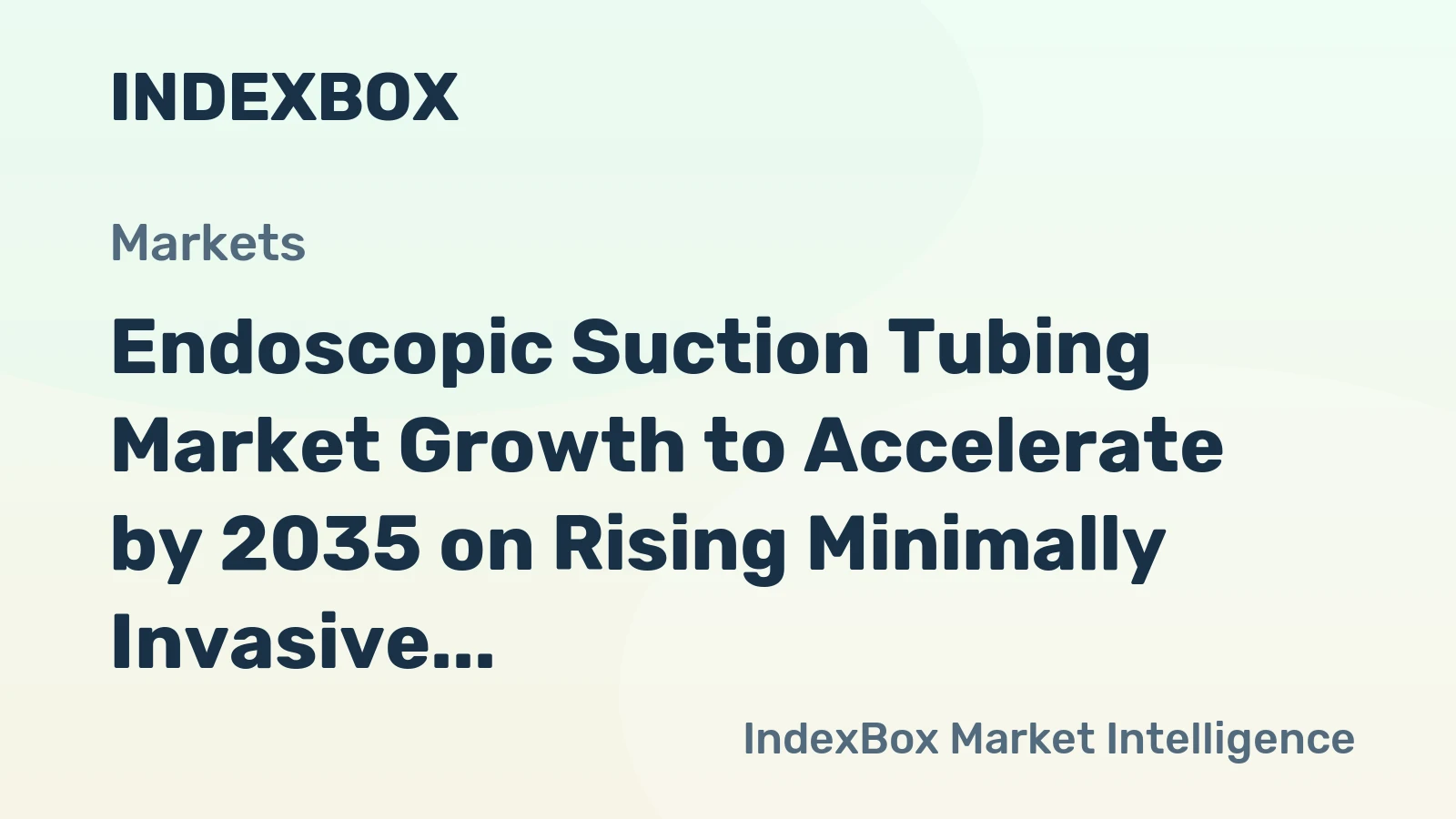 Endoscopic Suction Tubing Market Growth to Accelerate by 2035 on Rising Minimally Invasive Procedure Volumes