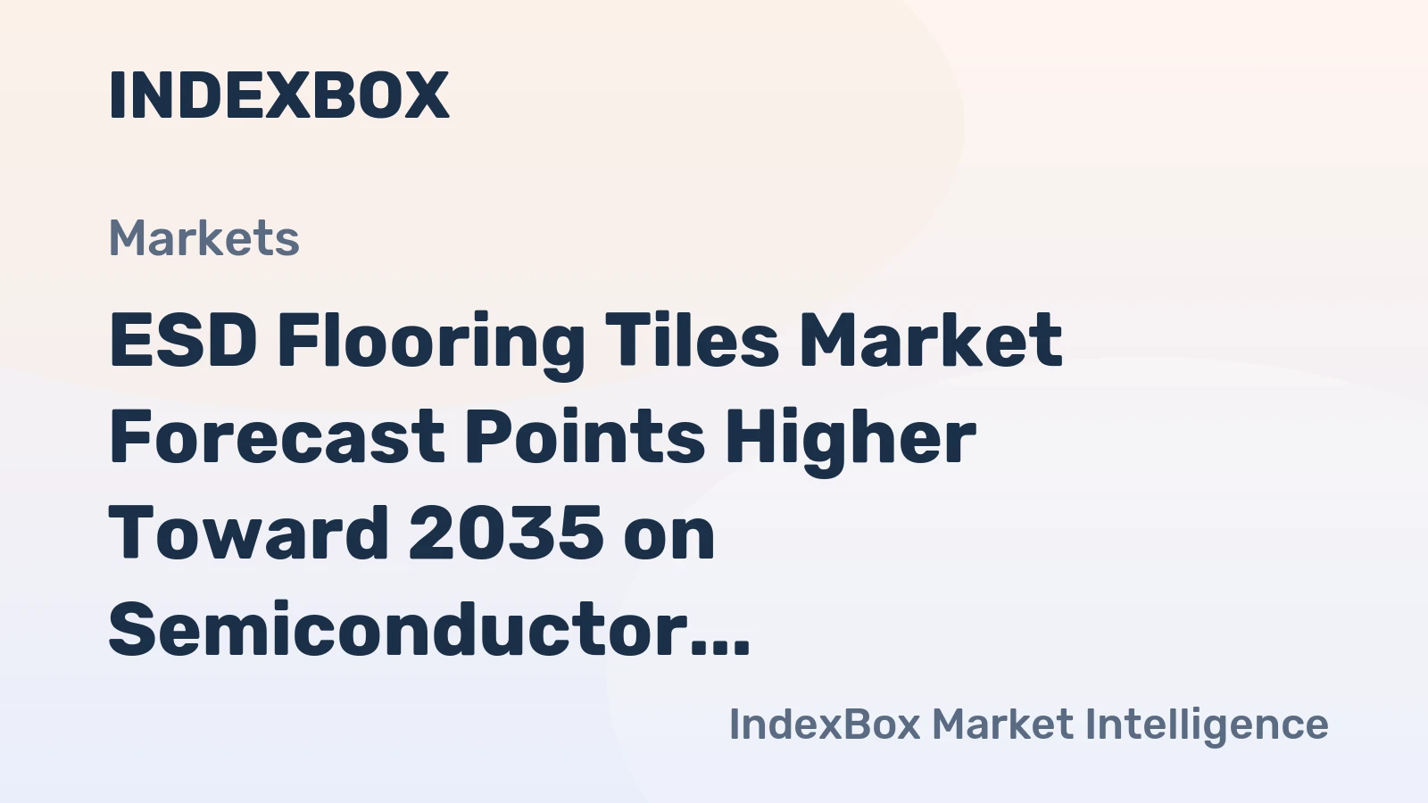 ESD Flooring Tiles Market Forecast Points Higher Toward 2035 on Semiconductor Capex Surge