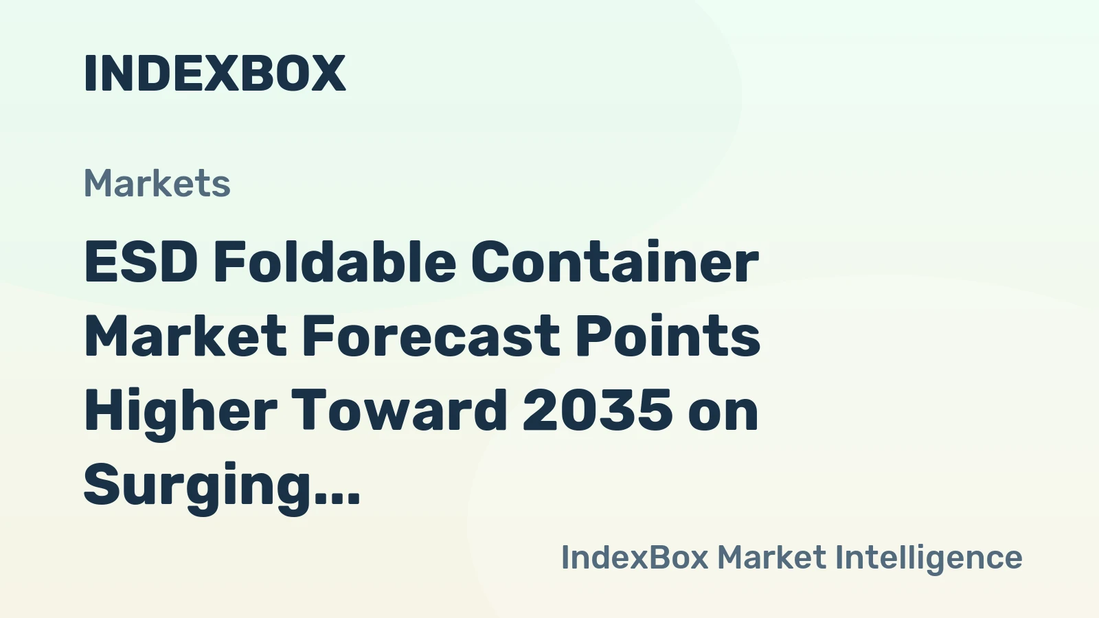 ESD Foldable Container Market Forecast Points Higher Toward 2035 on Surging Electronics Production