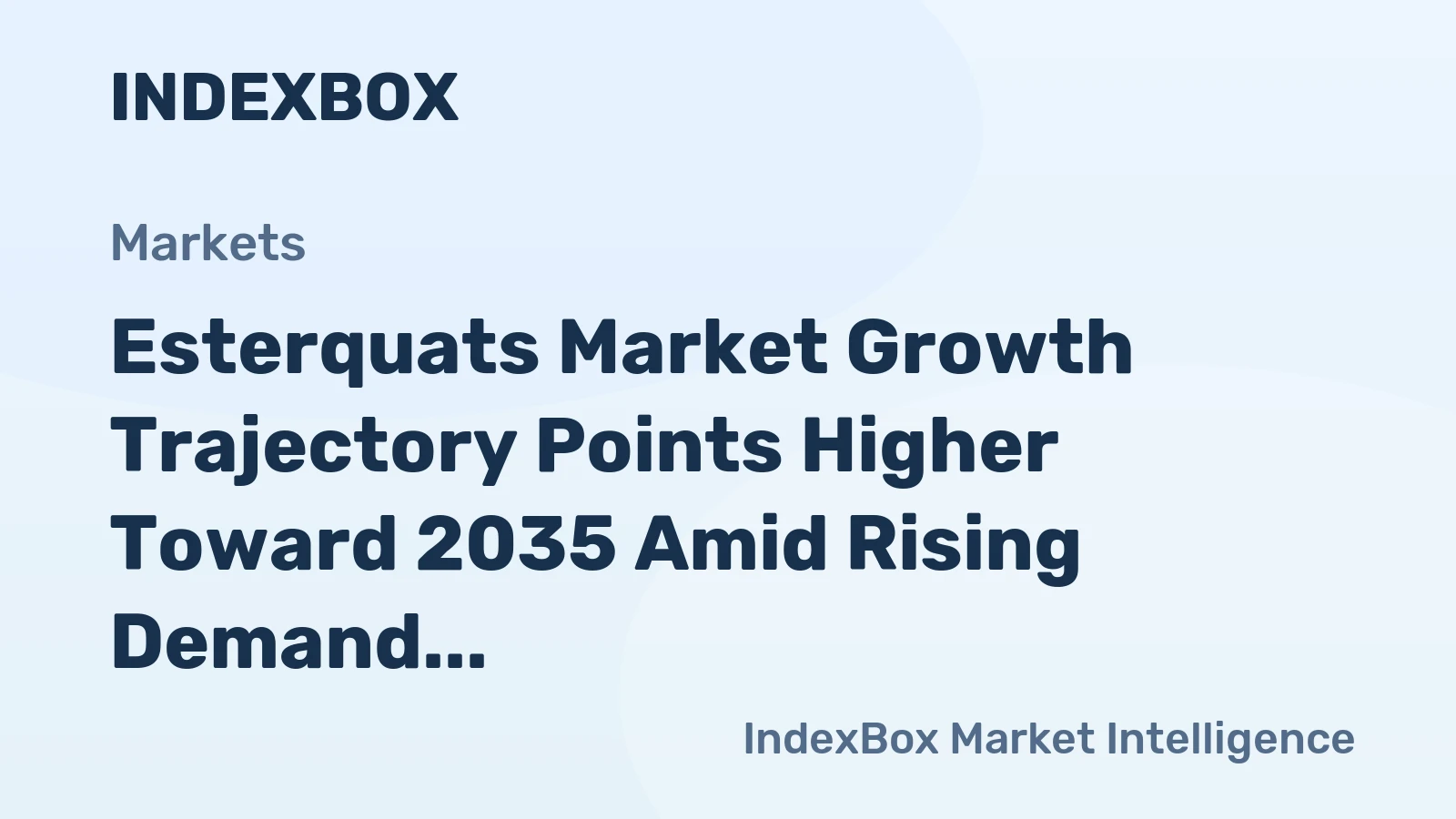 Esterquats Market Growth Trajectory Points Higher Toward 2035 Amid Rising Demand for Bio-Based Surfactants