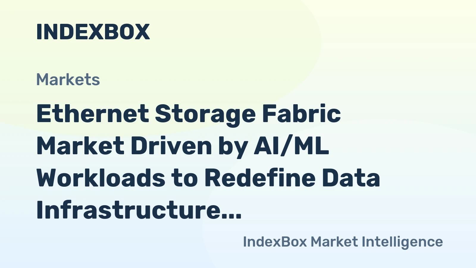 Ethernet Storage Fabric Market Driven by AI/ML Workloads to Redefine Data Infrastructure Through 2035