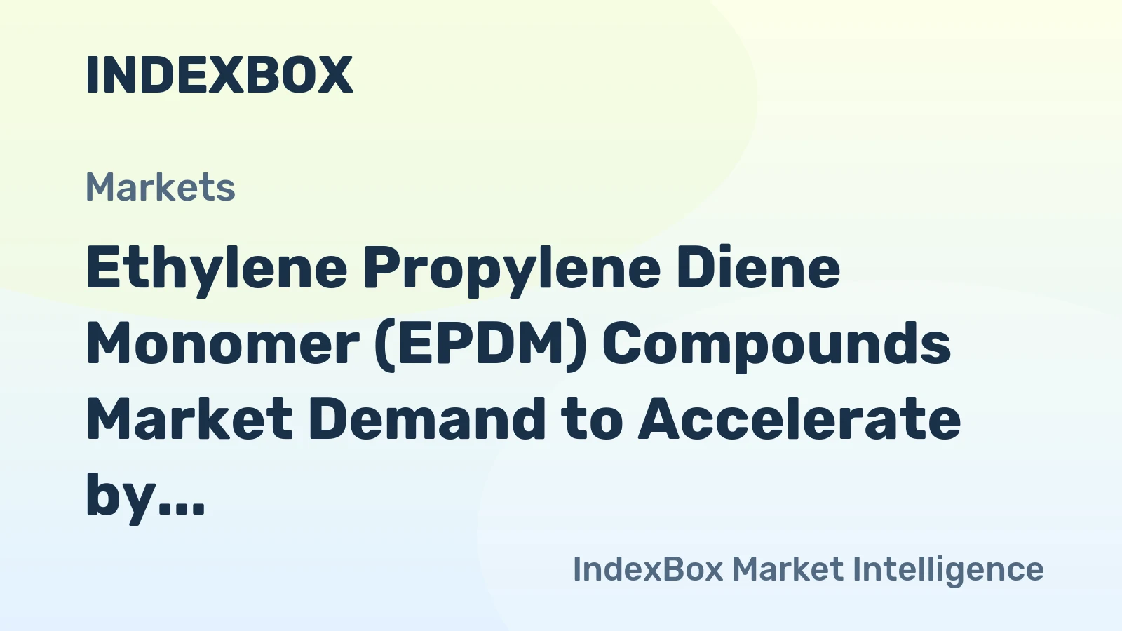 Ethylene Propylene Diene Monomer (EPDM) Compounds Market Demand to Accelerate by 2035 on Renewable Energy and Automotive Expansion