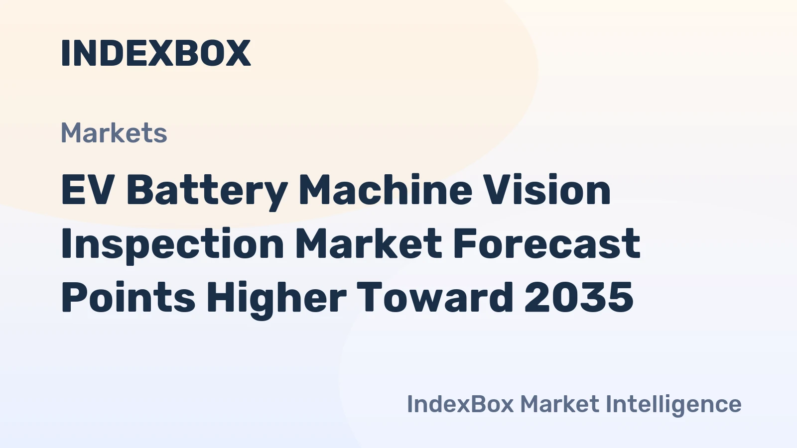 EV Battery Machine Vision Inspection Market Forecast Points Higher Toward 2035, Driven by Gigafactory Expansion and AI-Based Quality Control