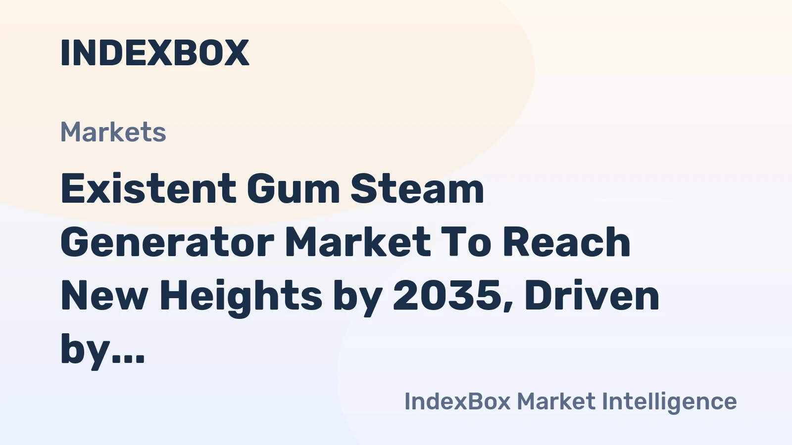 Existent Gum Steam Generator Market to Reach New Heights by 2035, Driven by Food Processing Expansion