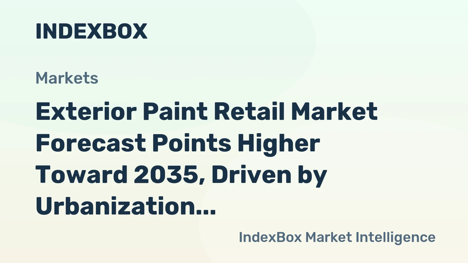 Exterior Paint Retail Market Forecast Points Higher Toward 2035, Driven by Urbanization and Renovation