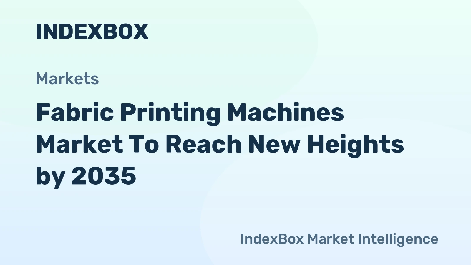 Fabric Printing Machines Market to Reach New Heights by 2035, Driven by Digital Transformation and Sustainability Mandates