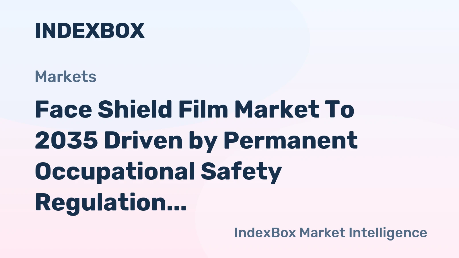 Face Shield Film Market to 2035 Driven by Permanent Occupational Safety Regulation Revisions Across Key Sectors