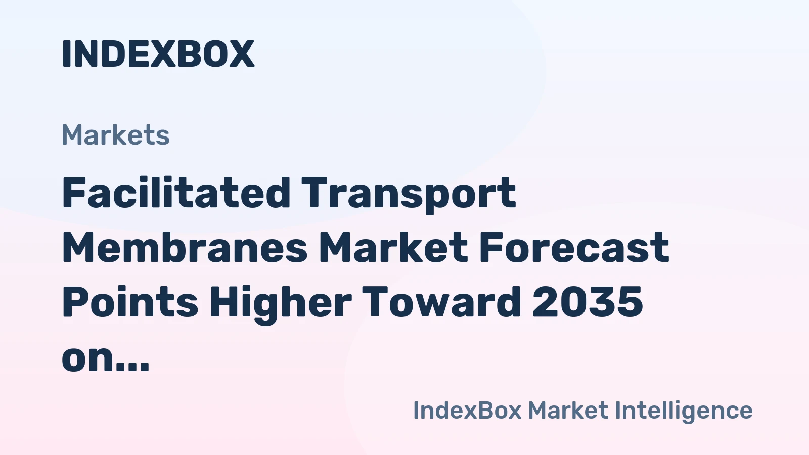 Facilitated Transport Membranes Market Forecast Points Higher Toward 2035 on CCUS and Hydrogen Demand