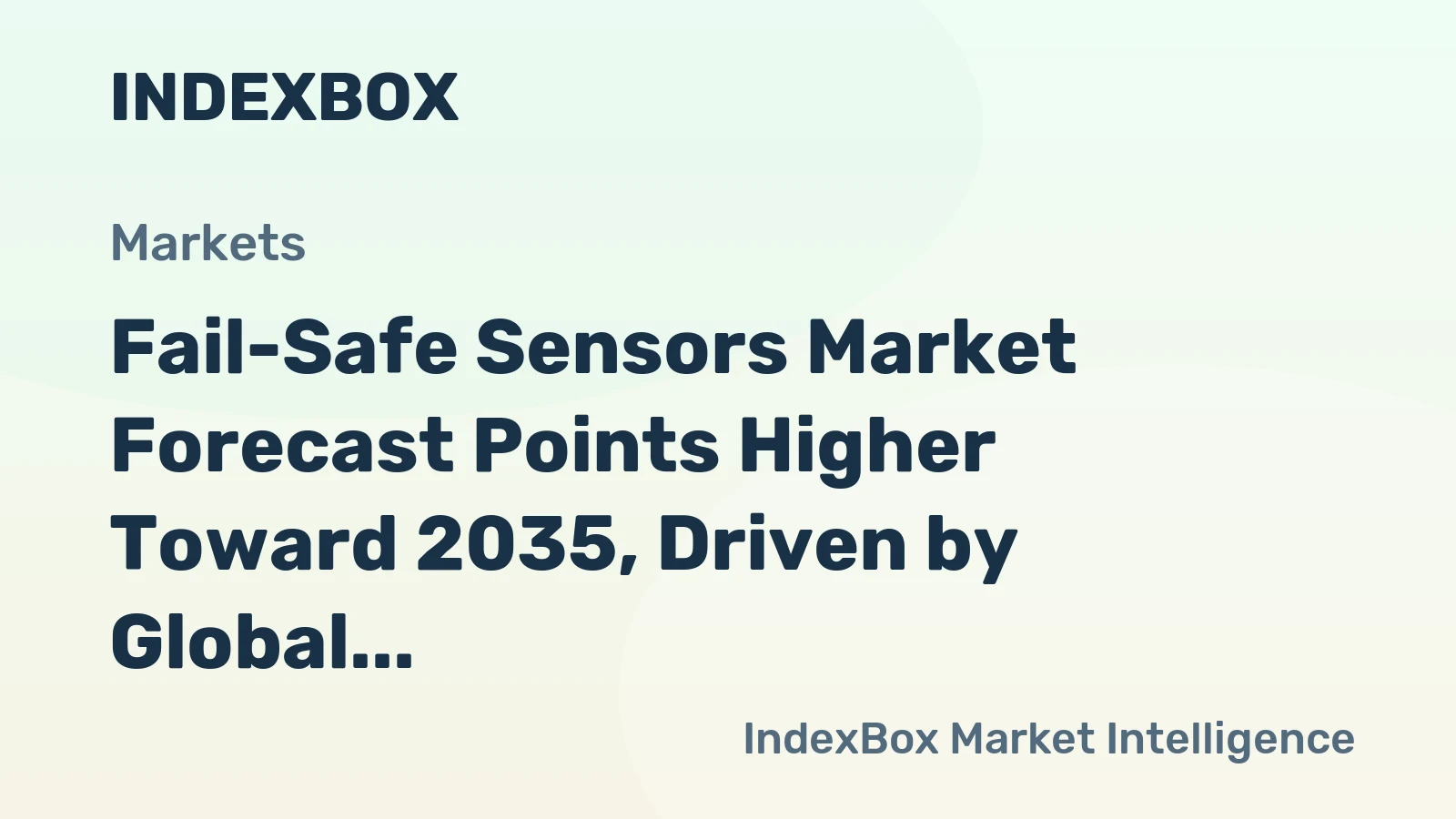 Fail-Safe Sensors Market Forecast Points Higher Toward 2035, Driven by Global Machine Safety Mandates