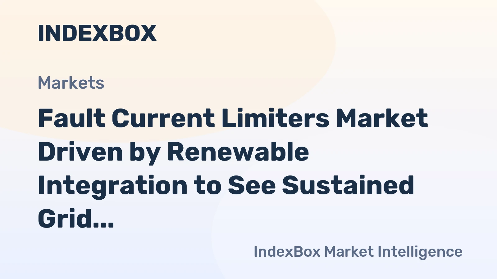 Fault Current Limiters Market Driven by Renewable Integration to See Sustained Grid Investment Through 2035