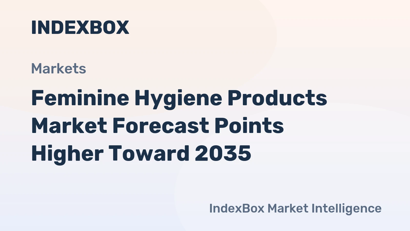 Feminine Hygiene Products Market Forecast Points Higher Toward 2035, Driven by Sustainability and Digital Commerce Expansion