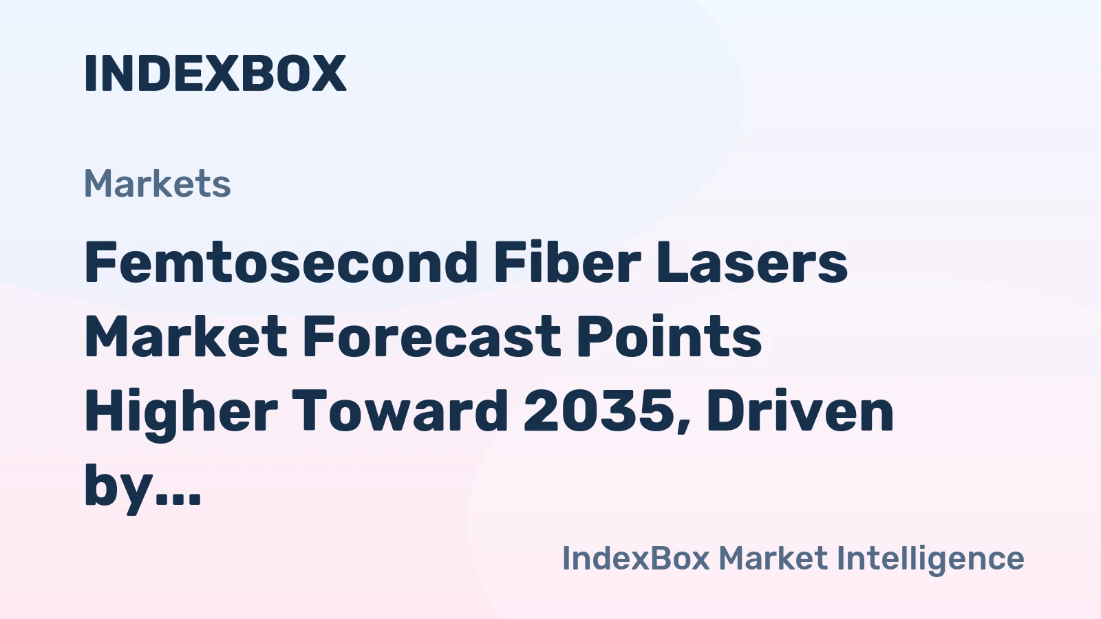 Femtosecond Fiber Lasers Market Forecast Points Higher Toward 2035, Driven by Precision Manufacturing Demand