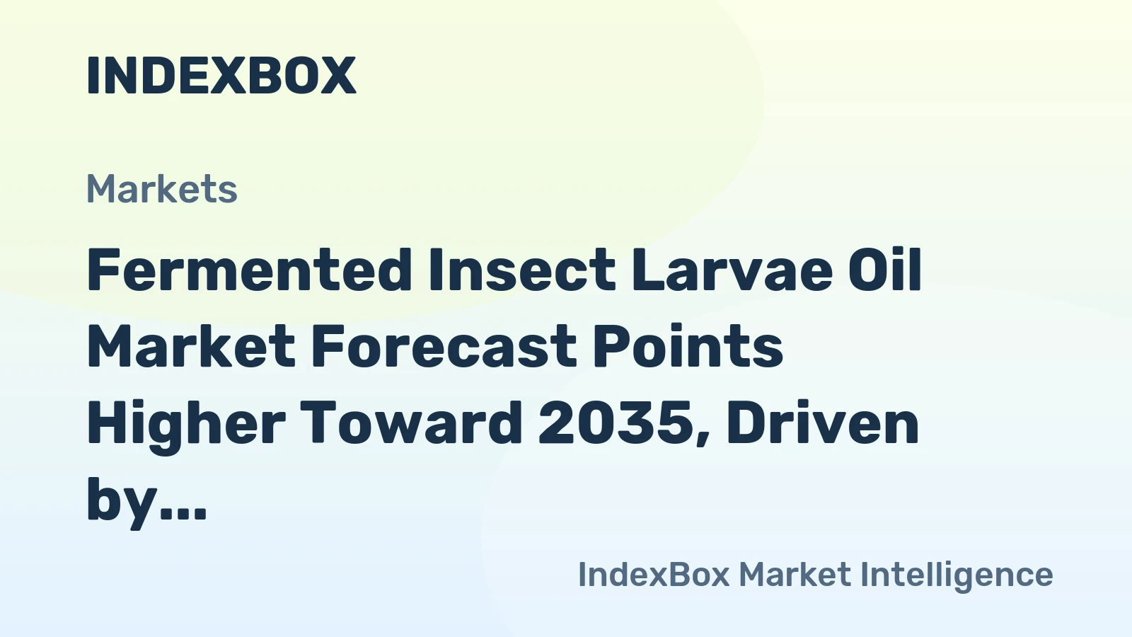 Fermented Insect Larvae Oil Market Forecast Points Higher Toward 2035, Driven by Sustainable Aquafeed Demand