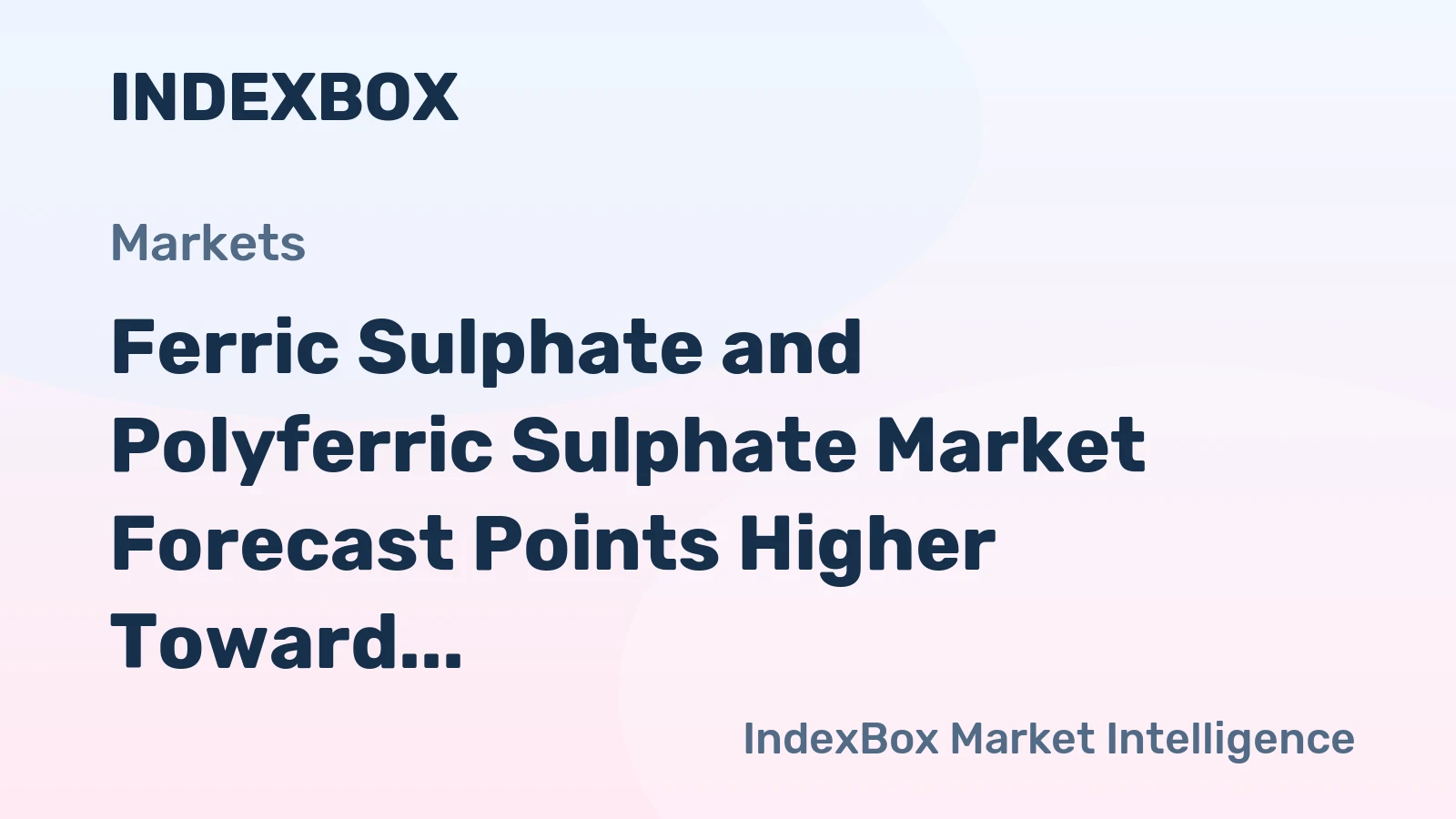 Ferric Sulphate and Polyferric Sulphate Market Forecast Points Higher Toward 2035 Amid Rising Water Treatment Mandates