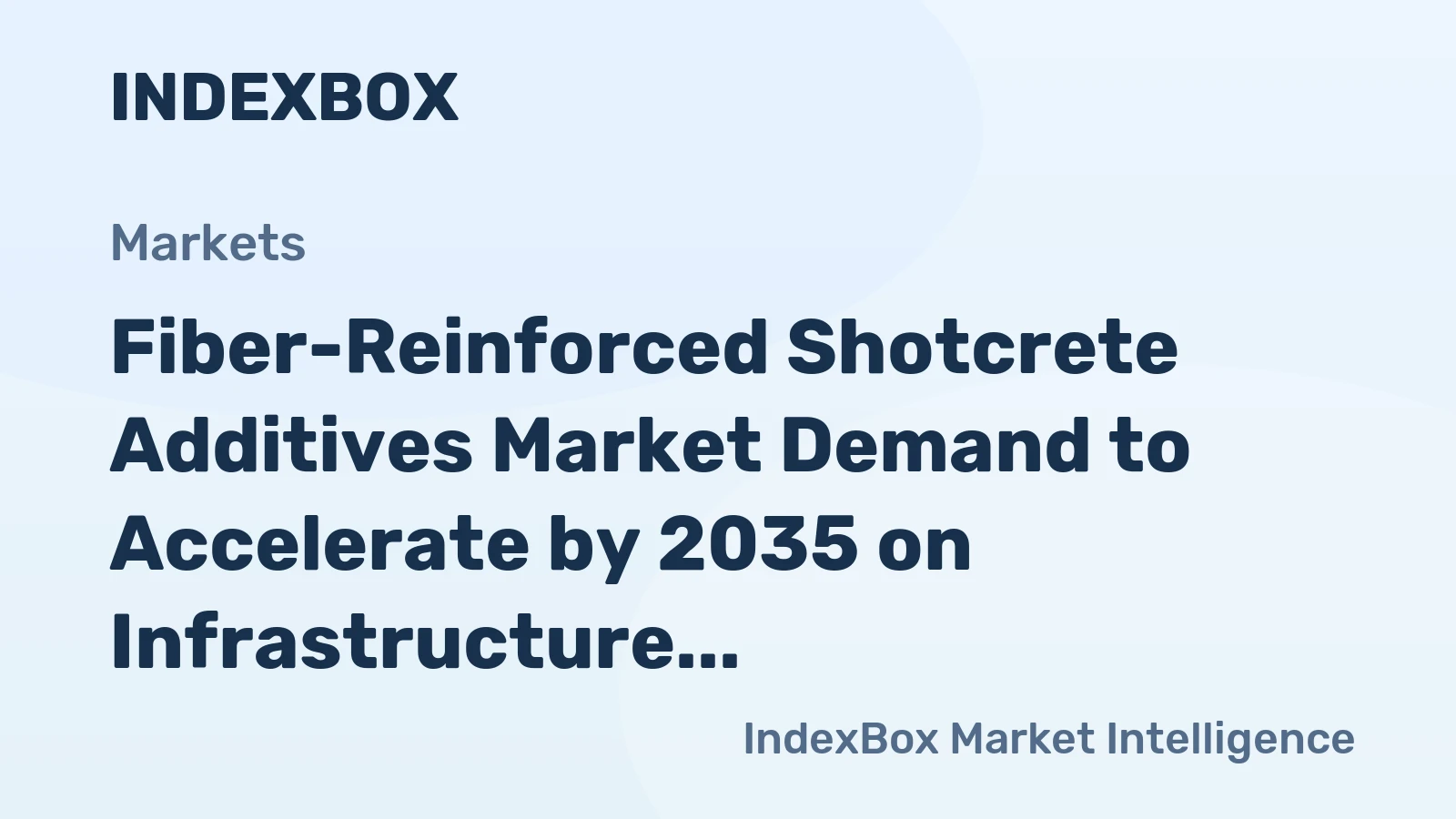 Fiber-Reinforced Shotcrete Additives Market Demand to Accelerate by 2035 on Infrastructure Megaprojects