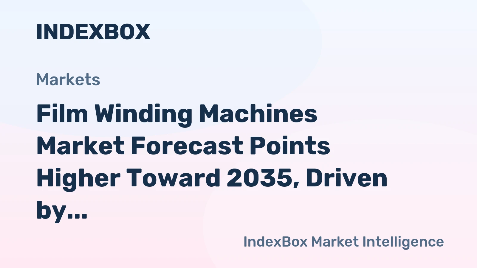 Film Winding Machines Market Forecast Points Higher Toward 2035, Driven by Flexible Packaging Demand