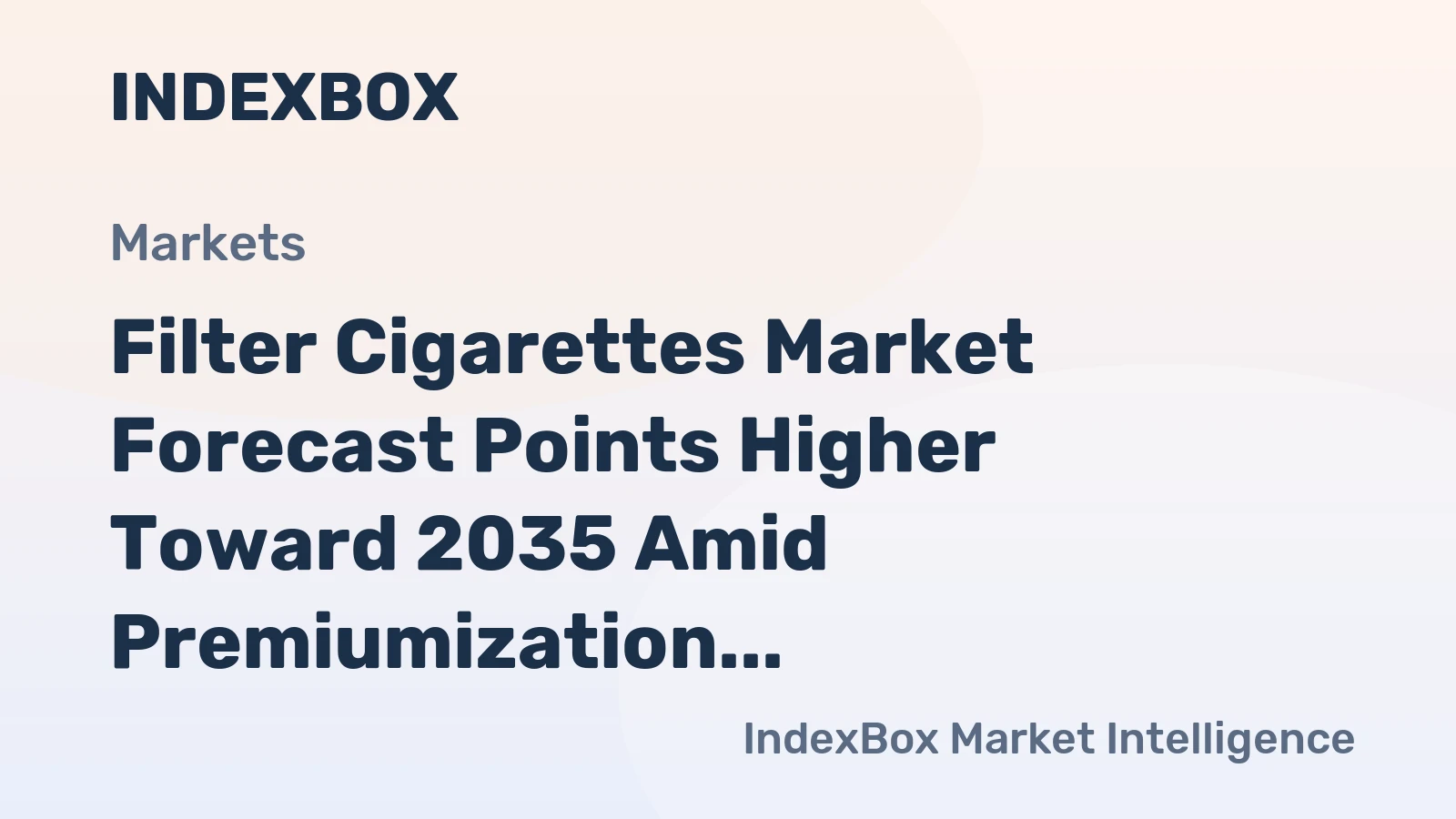 Filter Cigarettes Market Forecast Points Higher Toward 2035 Amid Premiumization and Emerging Market Demand