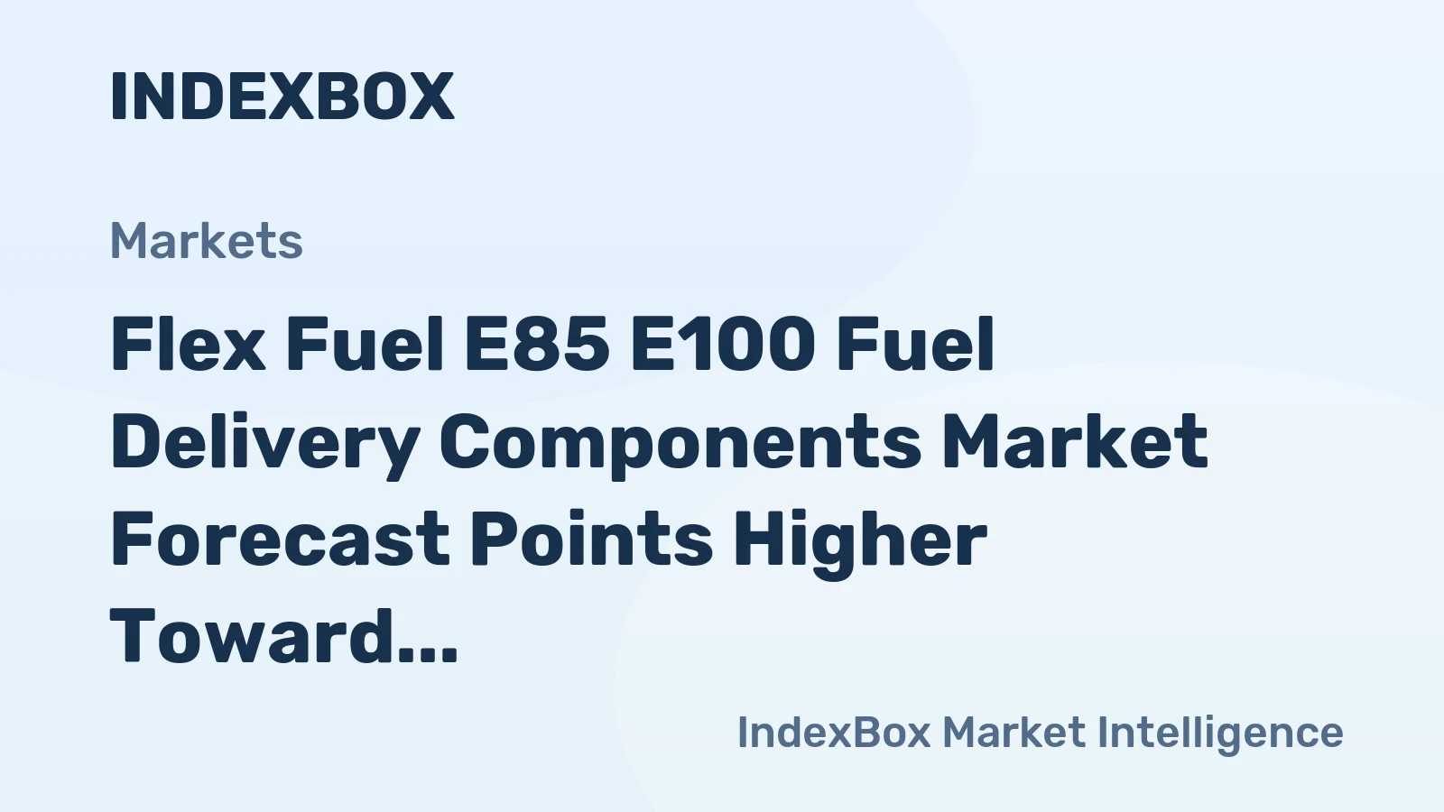 Flex Fuel E85 E100 Fuel Delivery Components Market Forecast Points Higher Toward 2035, Driven by Expanding Biofuel Mandates
