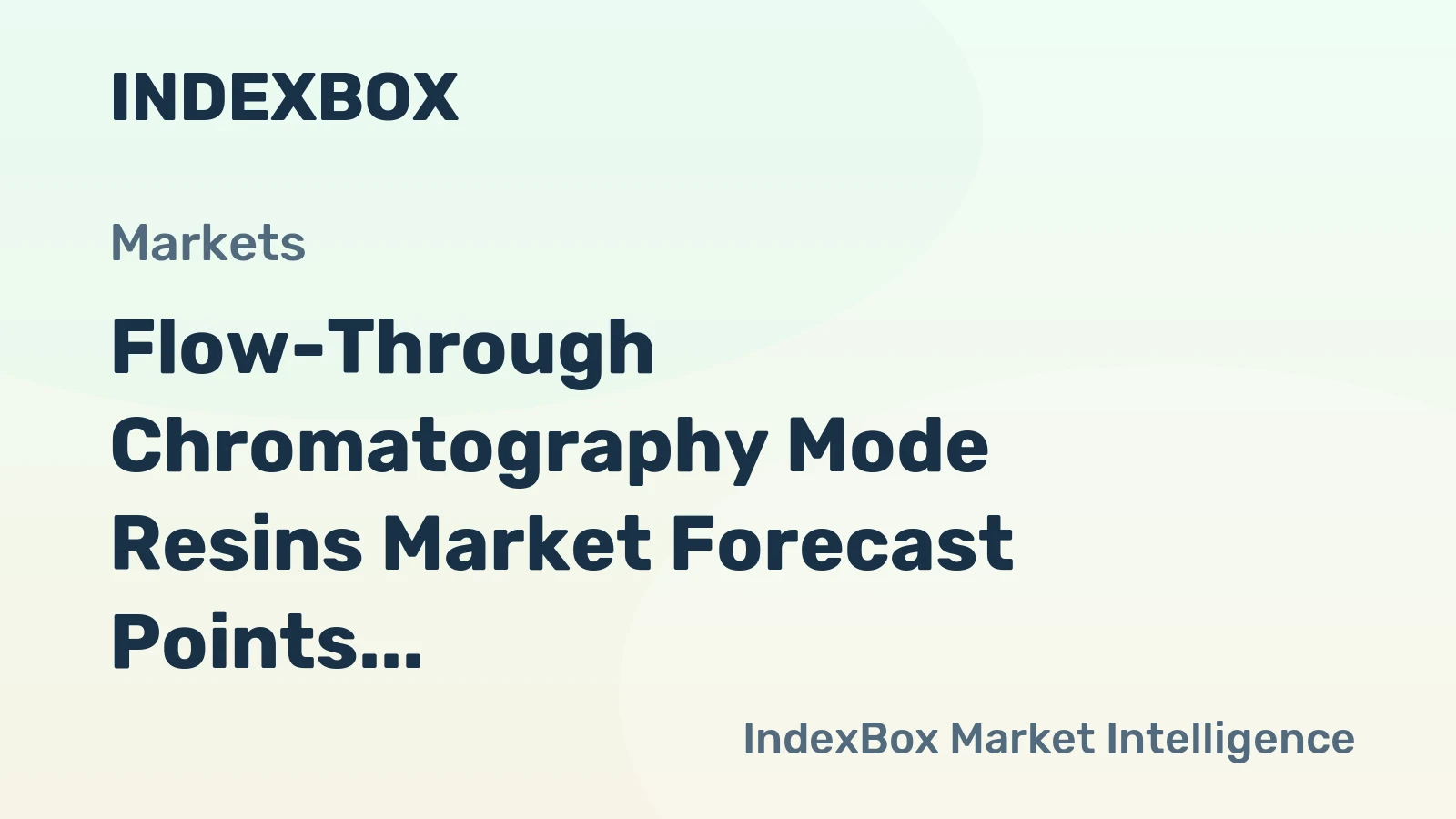 Flow-Through Chromatography Mode Resins Market Forecast Points Higher Toward 2035, Driven by Intensified Bioprocessing Demands