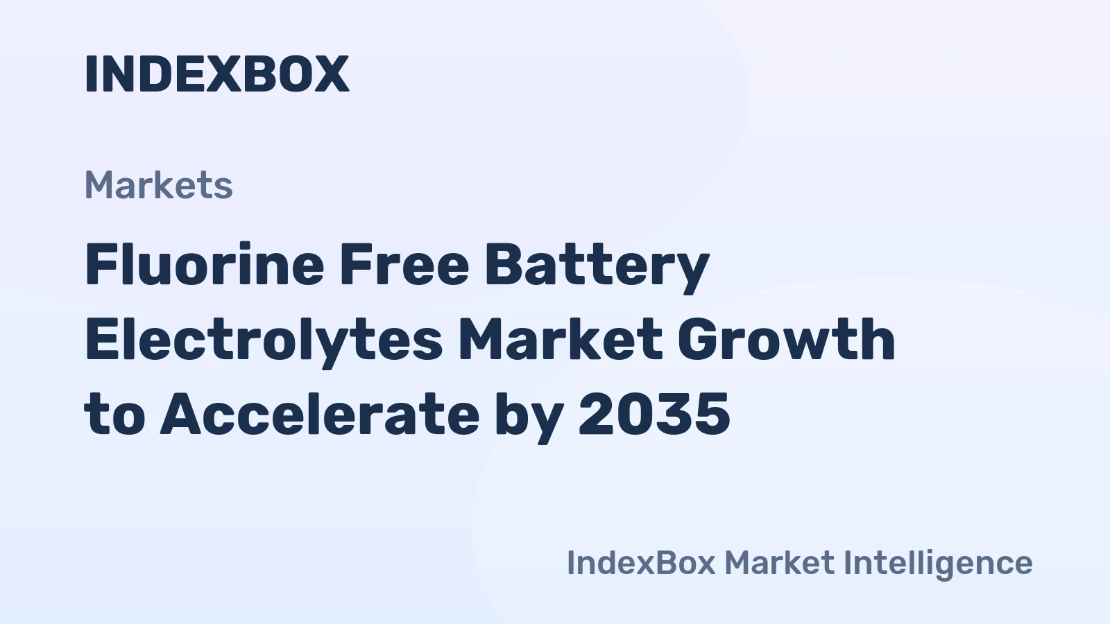 Fluorine Free Battery Electrolytes Market Growth to Accelerate by 2035, Driven by PFAS Regulations and Safety Mandates