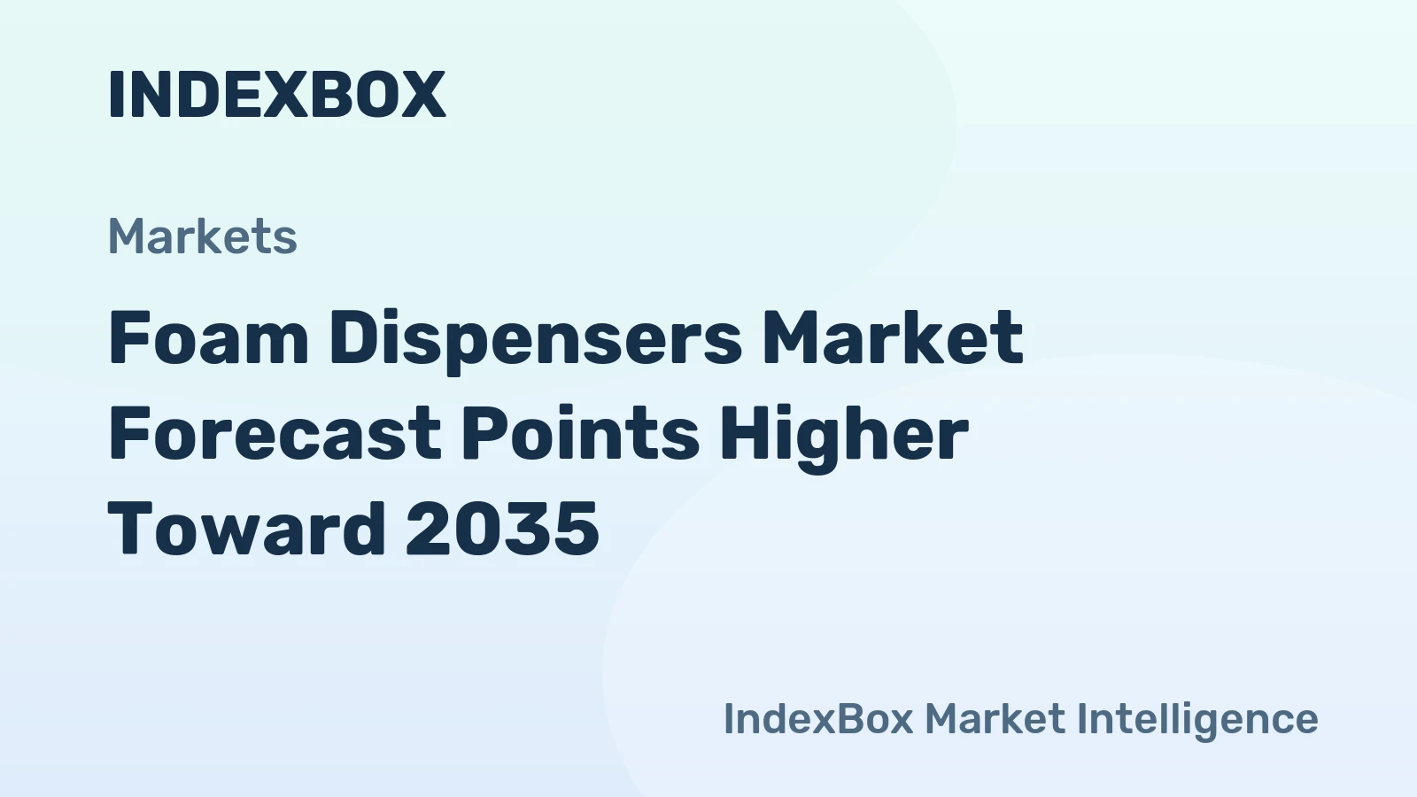 Foam Dispensers Market Forecast Points Higher Toward 2035, Driven by Hygiene Mandates and Smart Building Integration