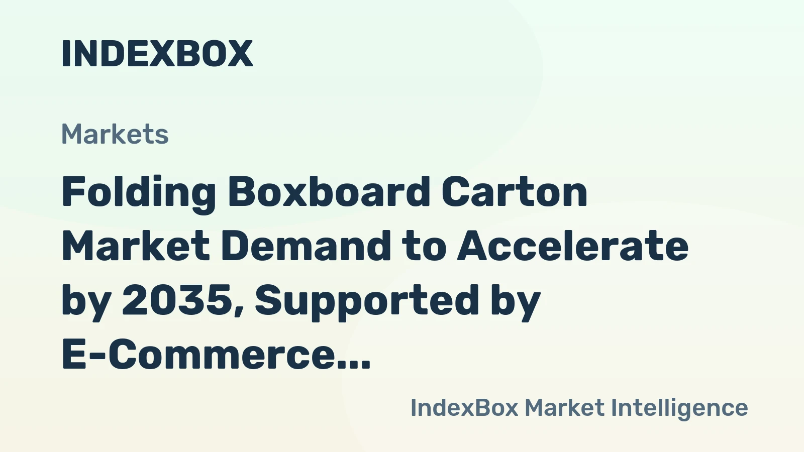 Folding Boxboard Carton Market Demand to Accelerate by 2035, Supported by E-Commerce and Premiumization