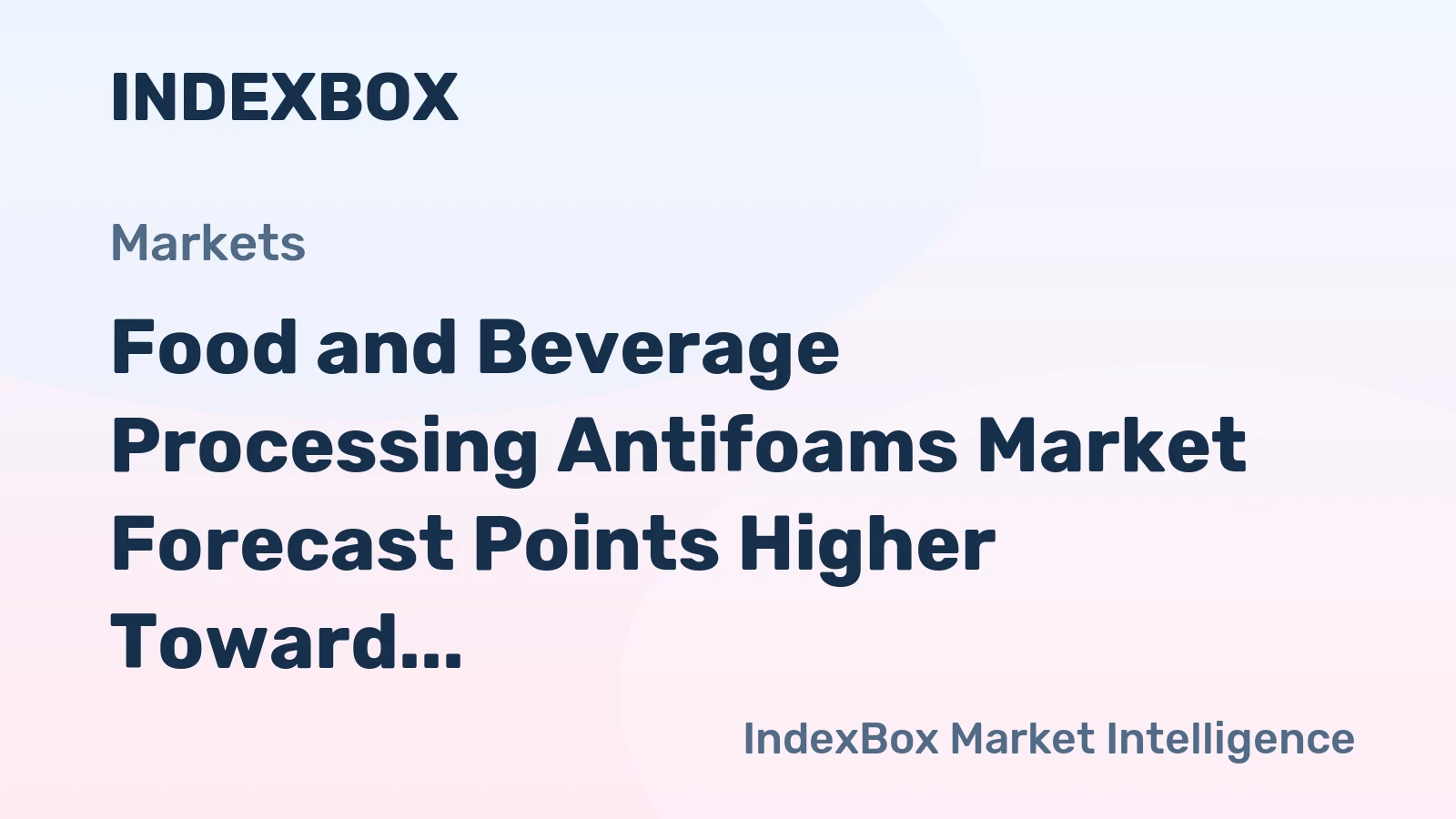 Food and Beverage Processing Antifoams Market Forecast Points Higher Toward 2035, Driven by Clean-Label Demand and Biofuel Fermentation Expansion