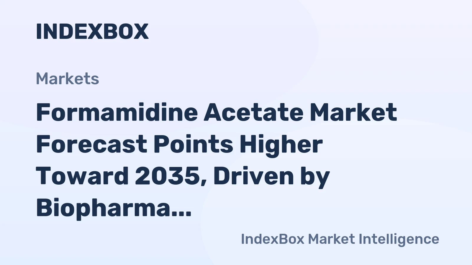 Formamidine Acetate Market Forecast Points Higher Toward 2035, Driven by Biopharma Pipeline Expansion
