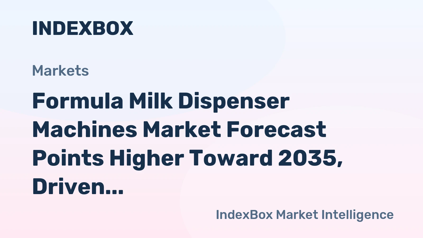 Formula Milk Dispenser Machines Market Forecast Points Higher Toward 2035, Driven by Neonatal Safety Mandates