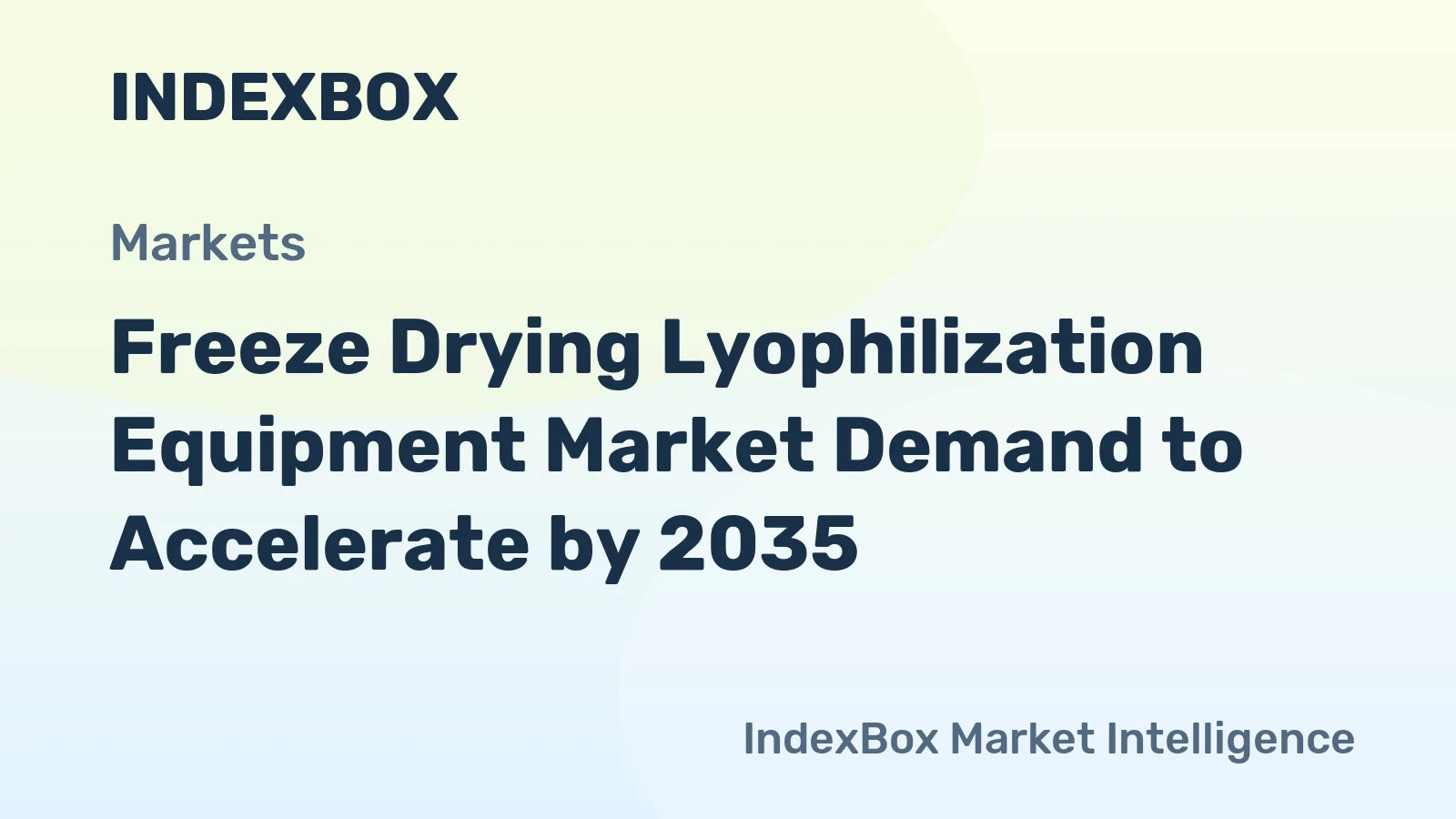 Freeze Drying Lyophilization Equipment Market Demand to Accelerate by 2035, Driven by Biopharma Scale-Up and Smart Platform Adoption