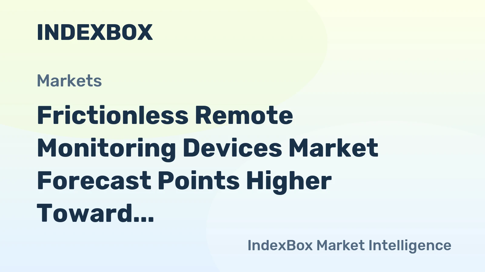 Frictionless Remote Monitoring Devices Market Forecast Points Higher Toward 2035, Driven by Industrial Iot Adoption