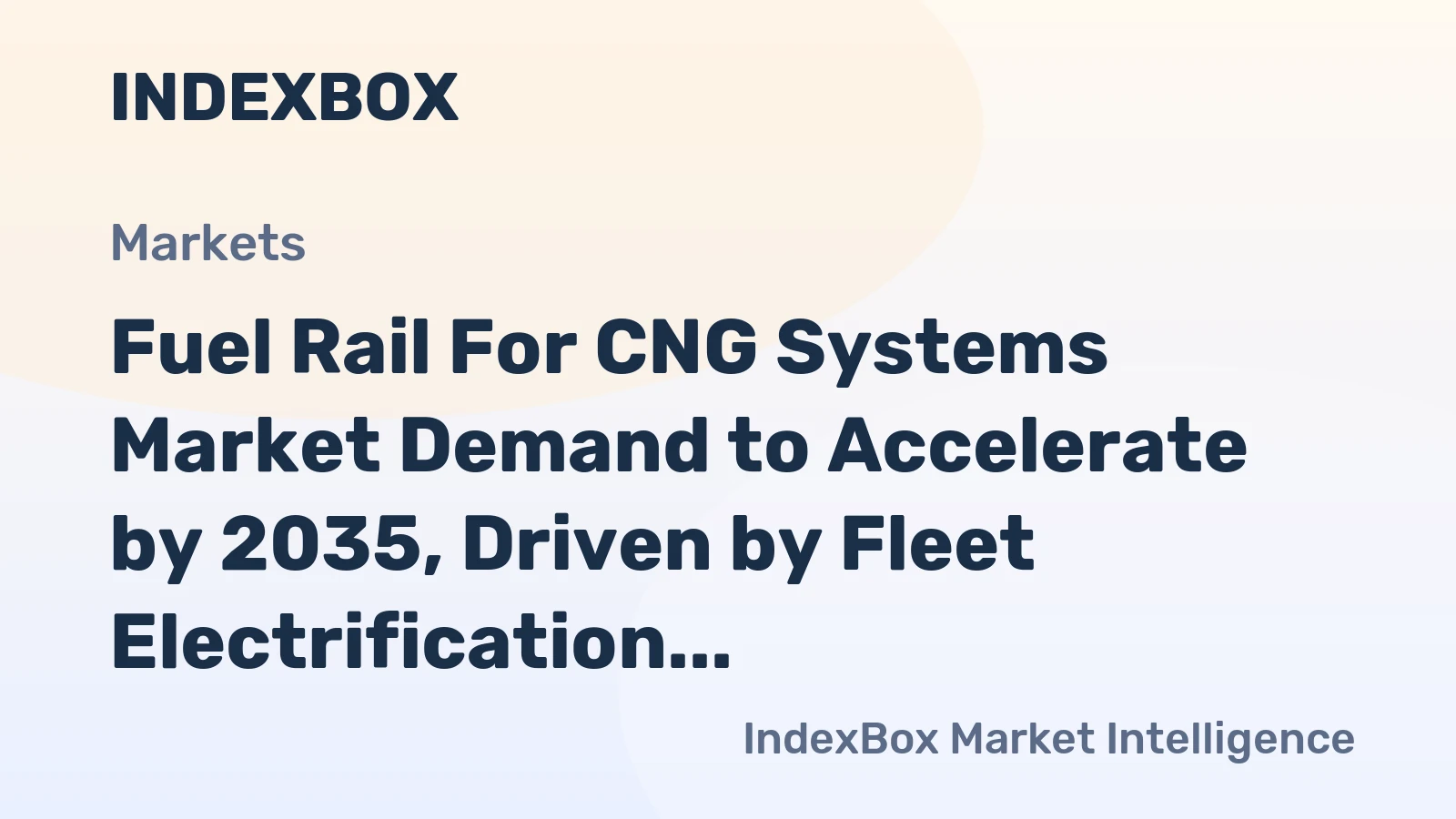 Fuel Rail for CNG Systems Market Demand to Accelerate by 2035, Driven by Fleet Electrification Alternatives