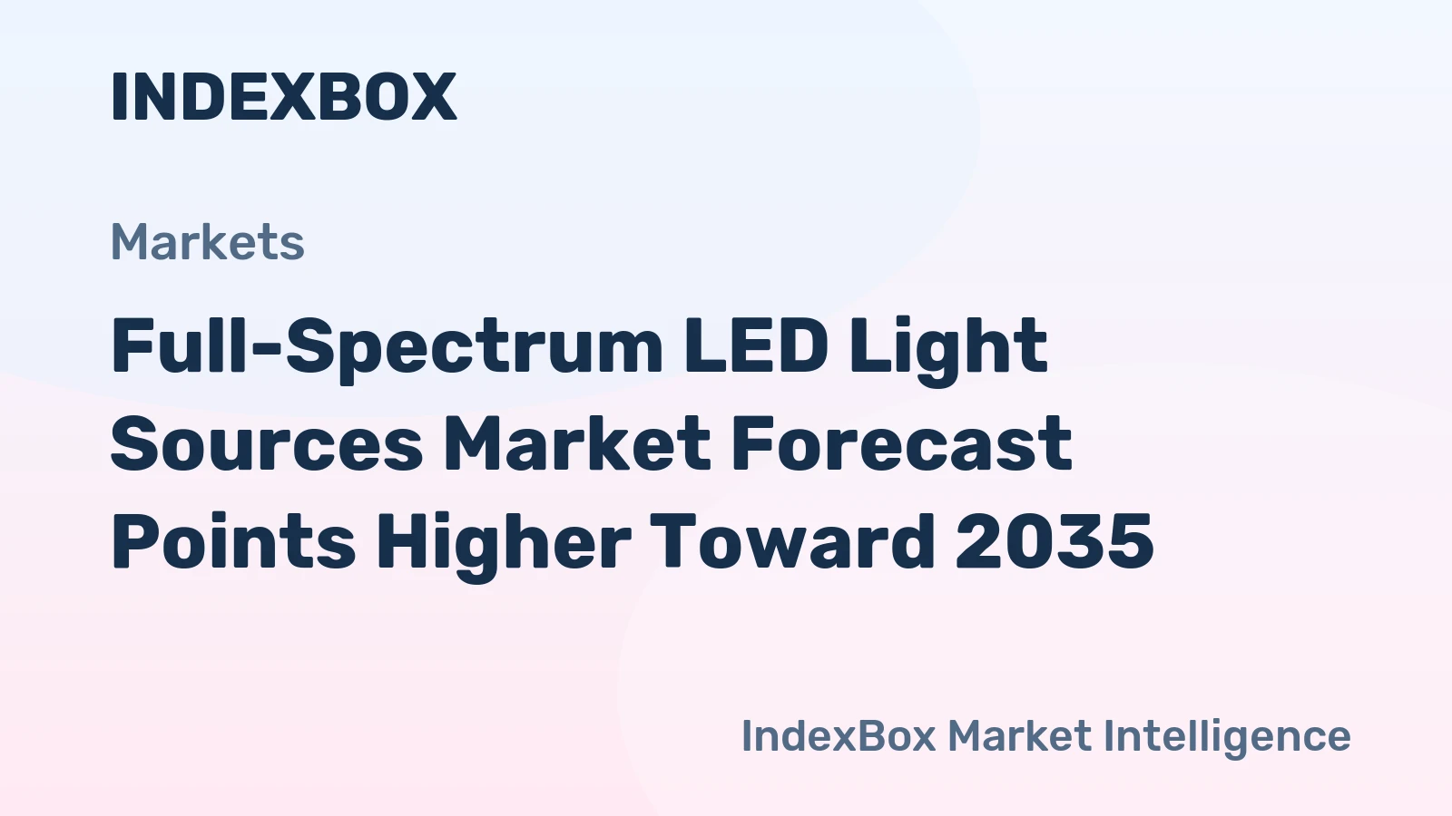 Full-Spectrum LED Light Sources Market Forecast Points Higher Toward 2035, Driven by Machine Vision Expansion in Electronics Manufacturing