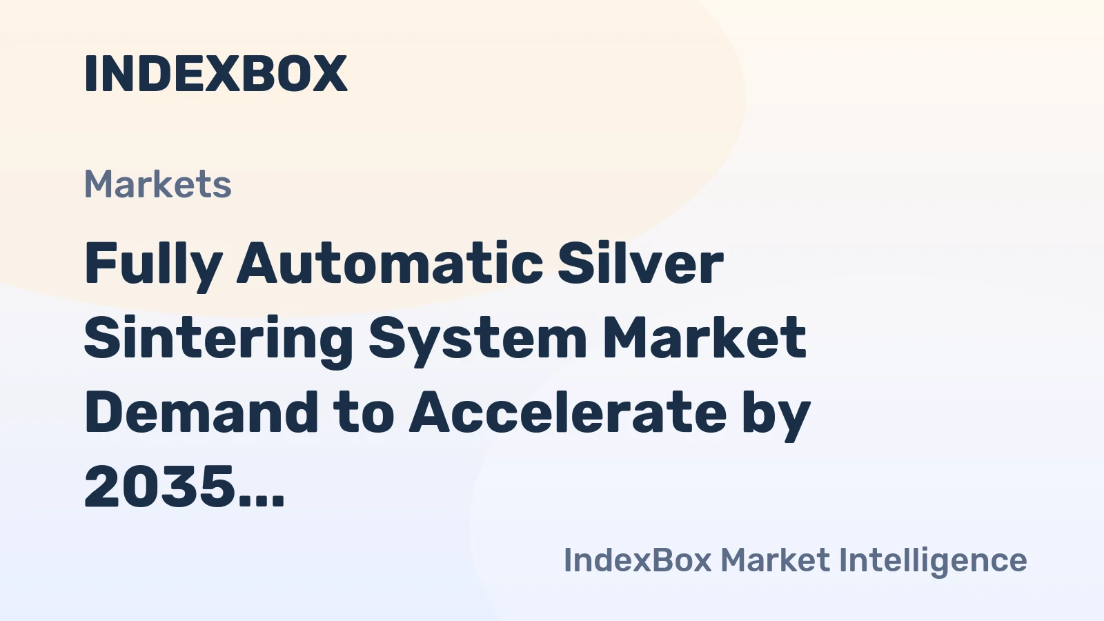Fully Automatic Silver Sintering System Market Demand to Accelerate by 2035, Driven by Power Electronics Miniaturization and EV Adoption