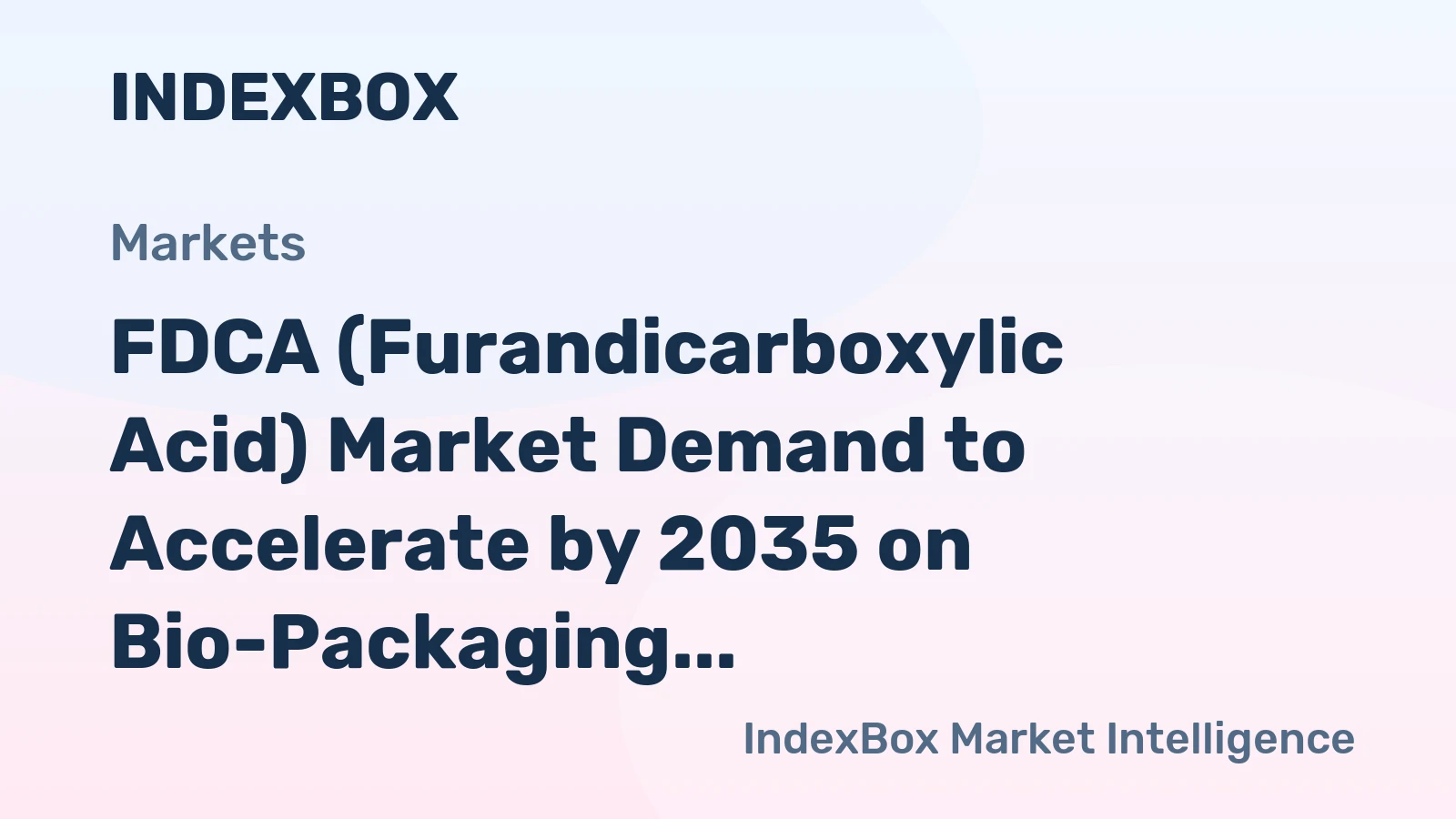 FDCA (Furandicarboxylic Acid) Market Demand to Accelerate by 2035 on Bio-Packaging Mandates and Brand-Led Sustainability