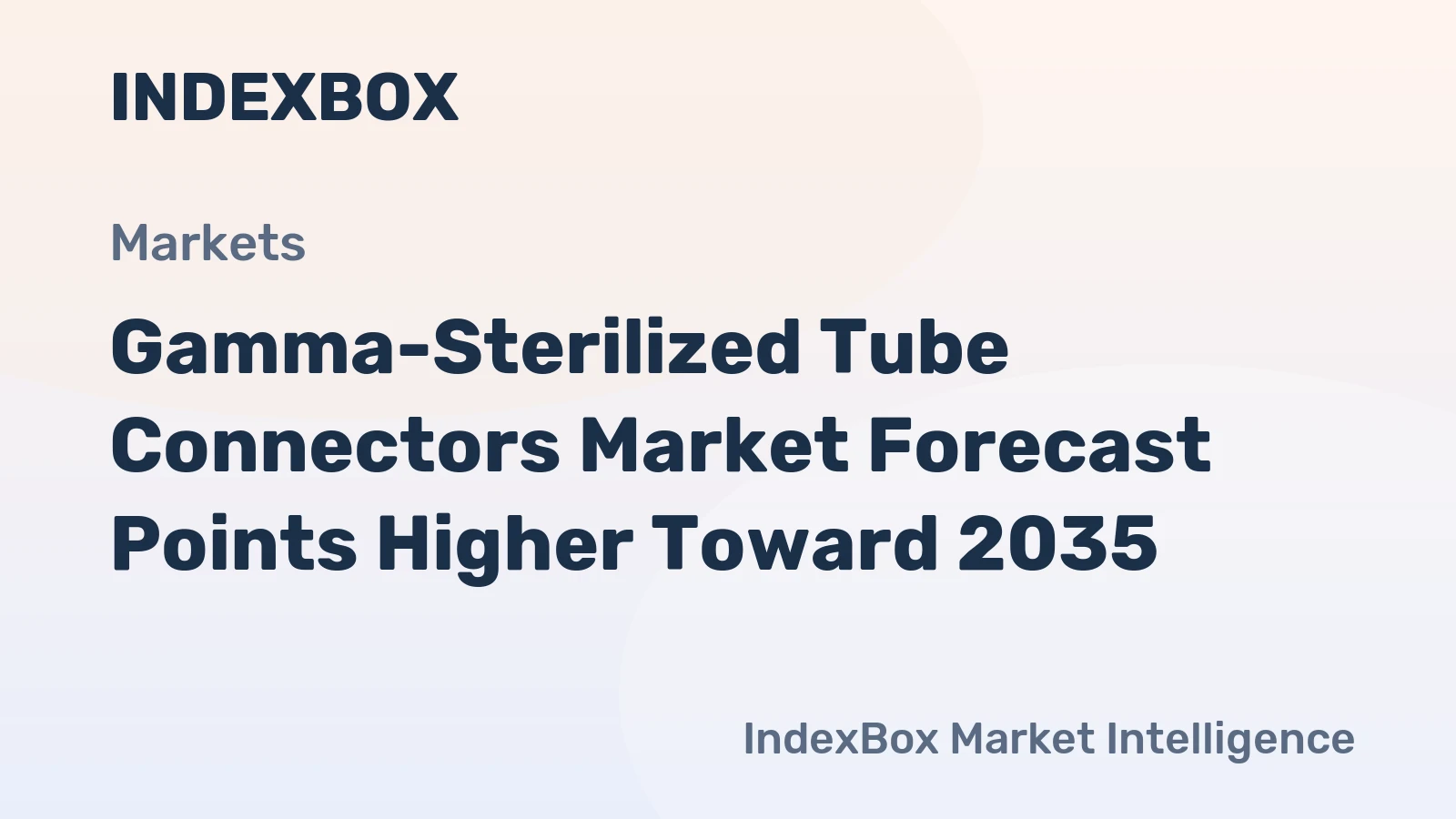 Gamma-Sterilized Tube Connectors Market Forecast Points Higher Toward 2035, Driven by Bioprocessing Expansion and Cell Therapy Scale-Up