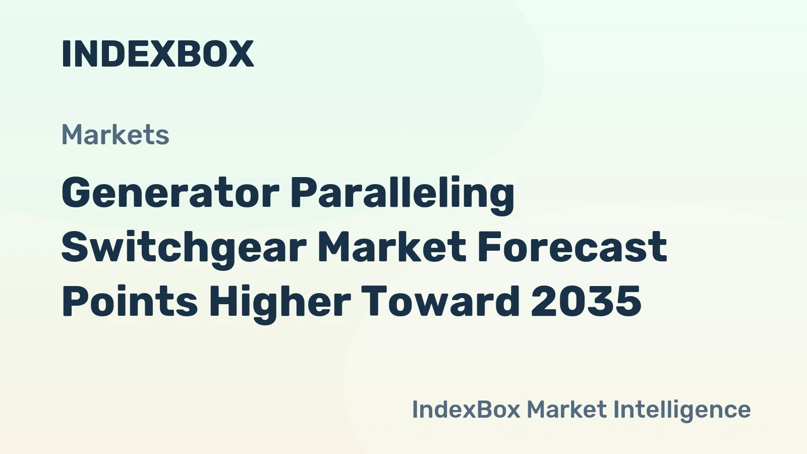 Generator Paralleling Switchgear Market Forecast Points Higher Toward 2035, Driven by Data Center and Grid Resilience Demands
