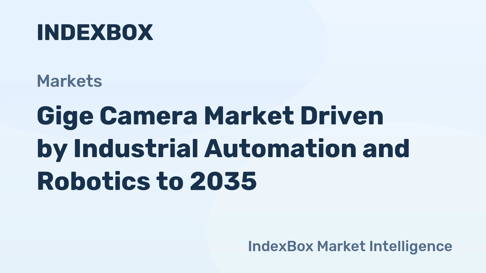Gige Camera Market Driven by Industrial Automation and Robotics to 2035