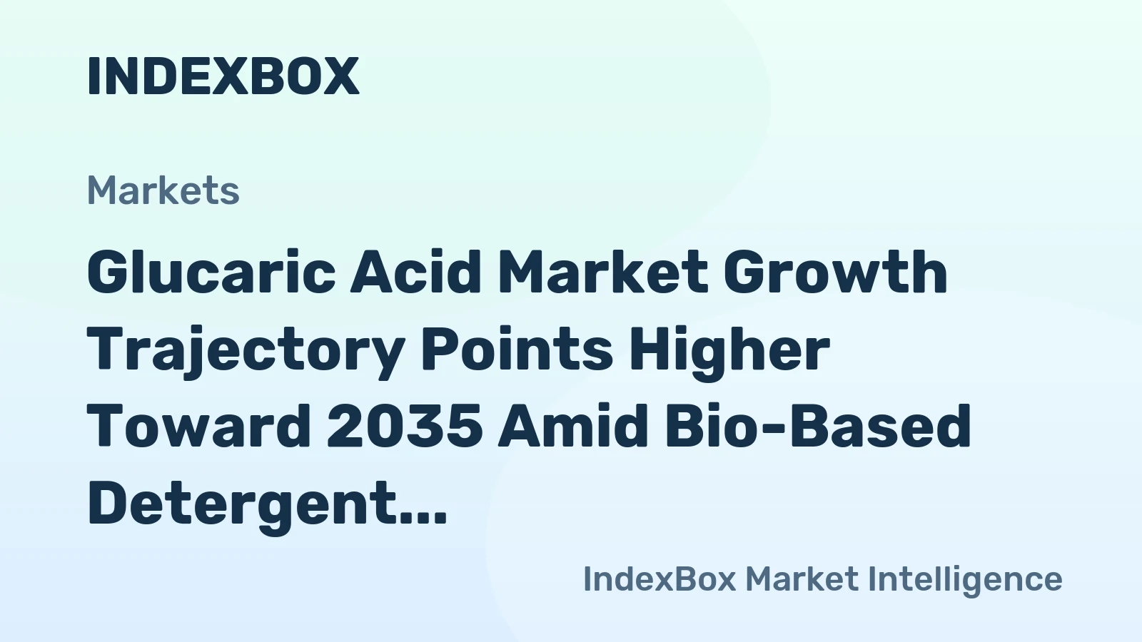 Glucaric Acid Market Growth Trajectory Points Higher Toward 2035 Amid Bio-Based Detergent Demand
