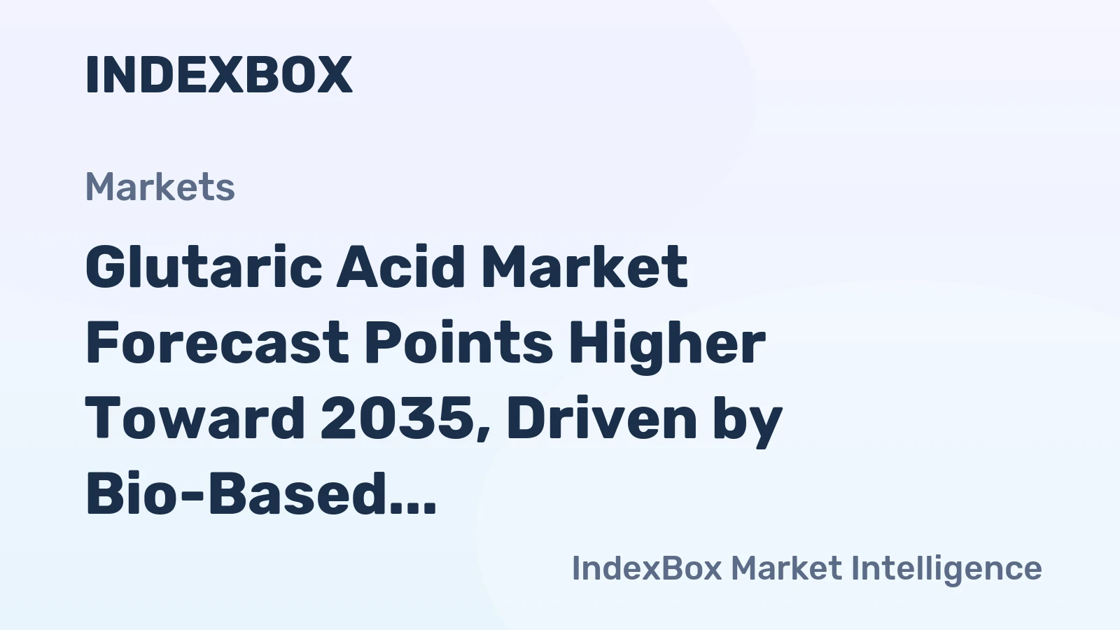 Glutaric Acid Market Forecast Points Higher Toward 2035, Driven by Bio-Based Polymer Demand