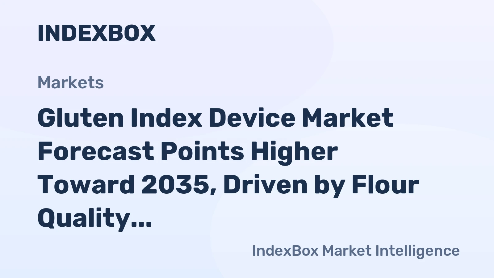 Gluten Index Device Market Forecast Points Higher Toward 2035, Driven by Flour Quality Automation Demands