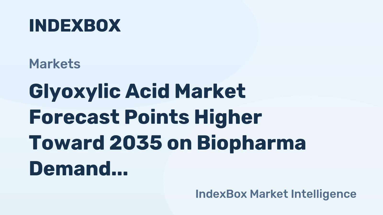 Glyoxylic Acid Market Forecast Points Higher Toward 2035 on Biopharma Demand and Green Chemistry Shifts