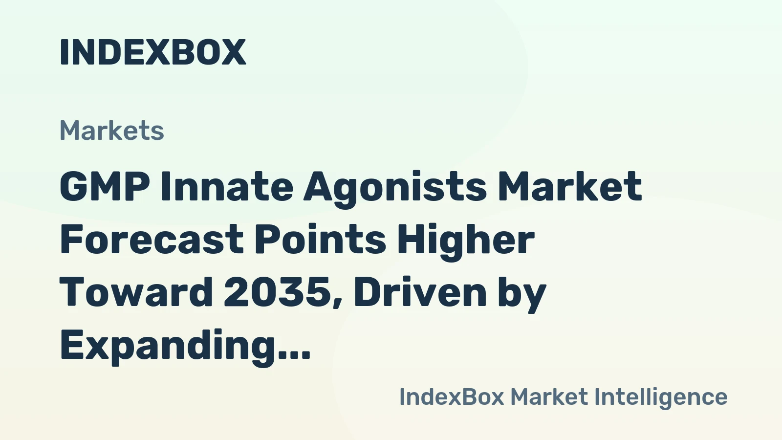 GMP Innate Agonists Market Forecast Points Higher Toward 2035, Driven by Expanding Cell Therapy Pipelines